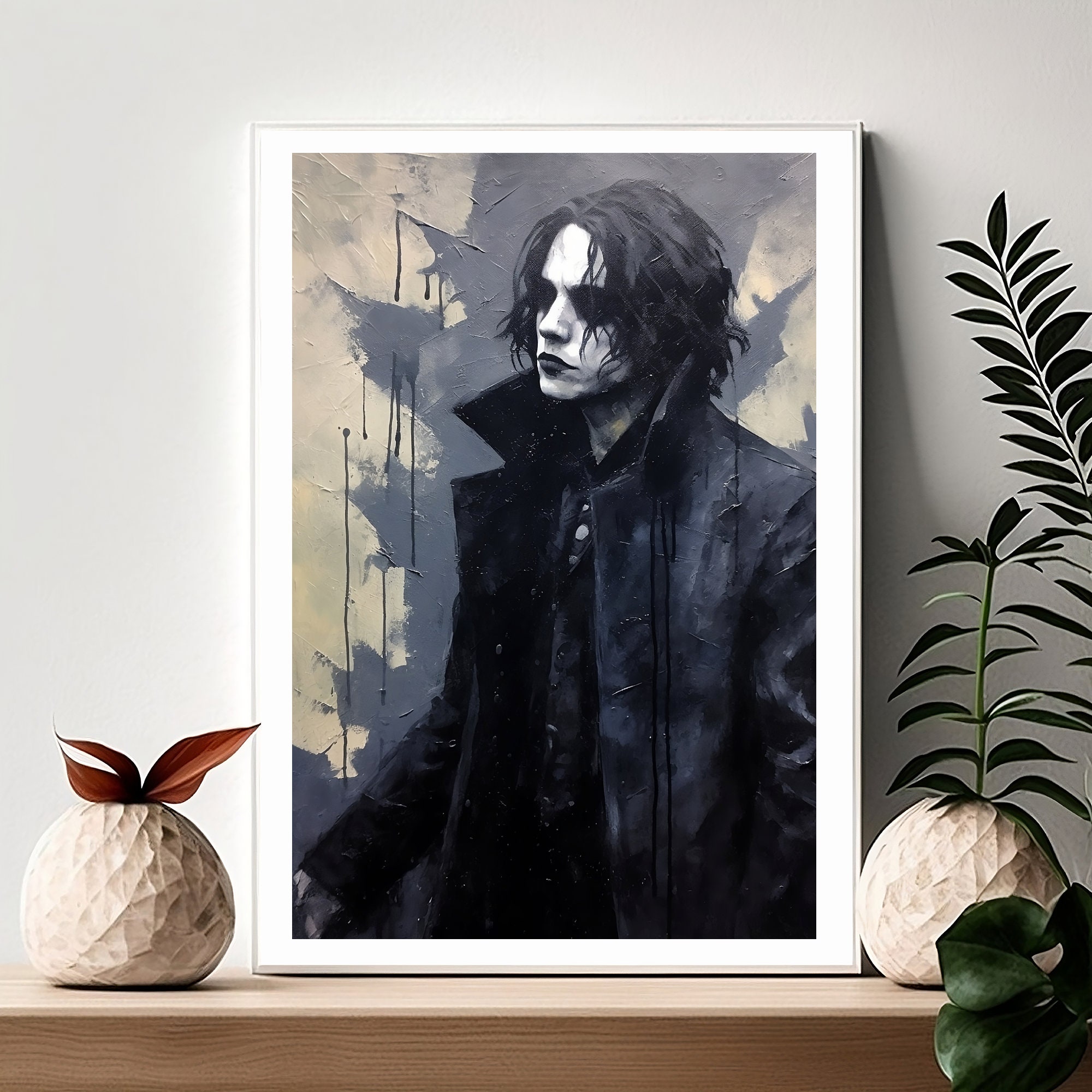 The Crow Painting Art Print - Etsy