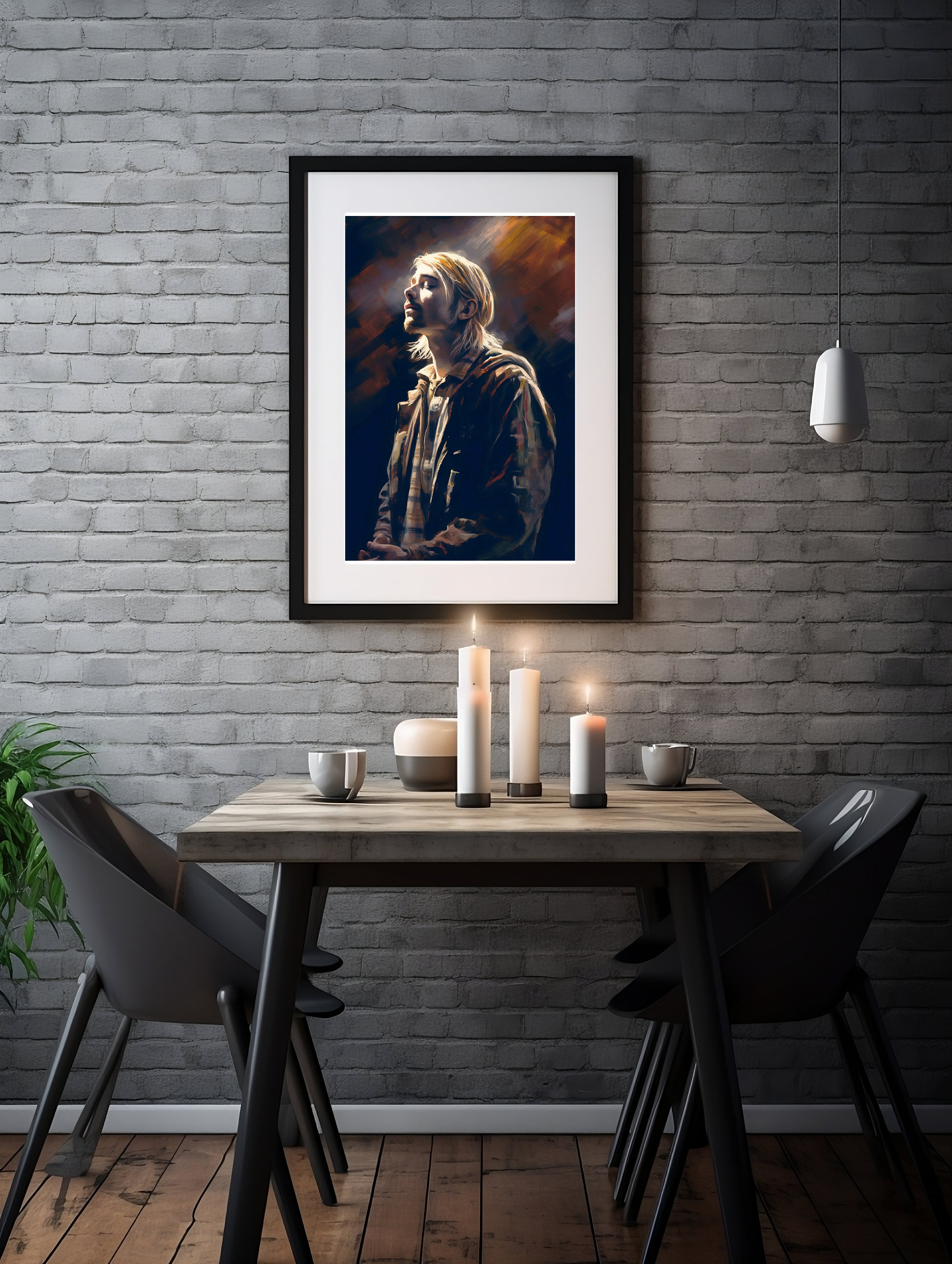 Kurt Cobain Nirvana Painting Art Print - Etsy