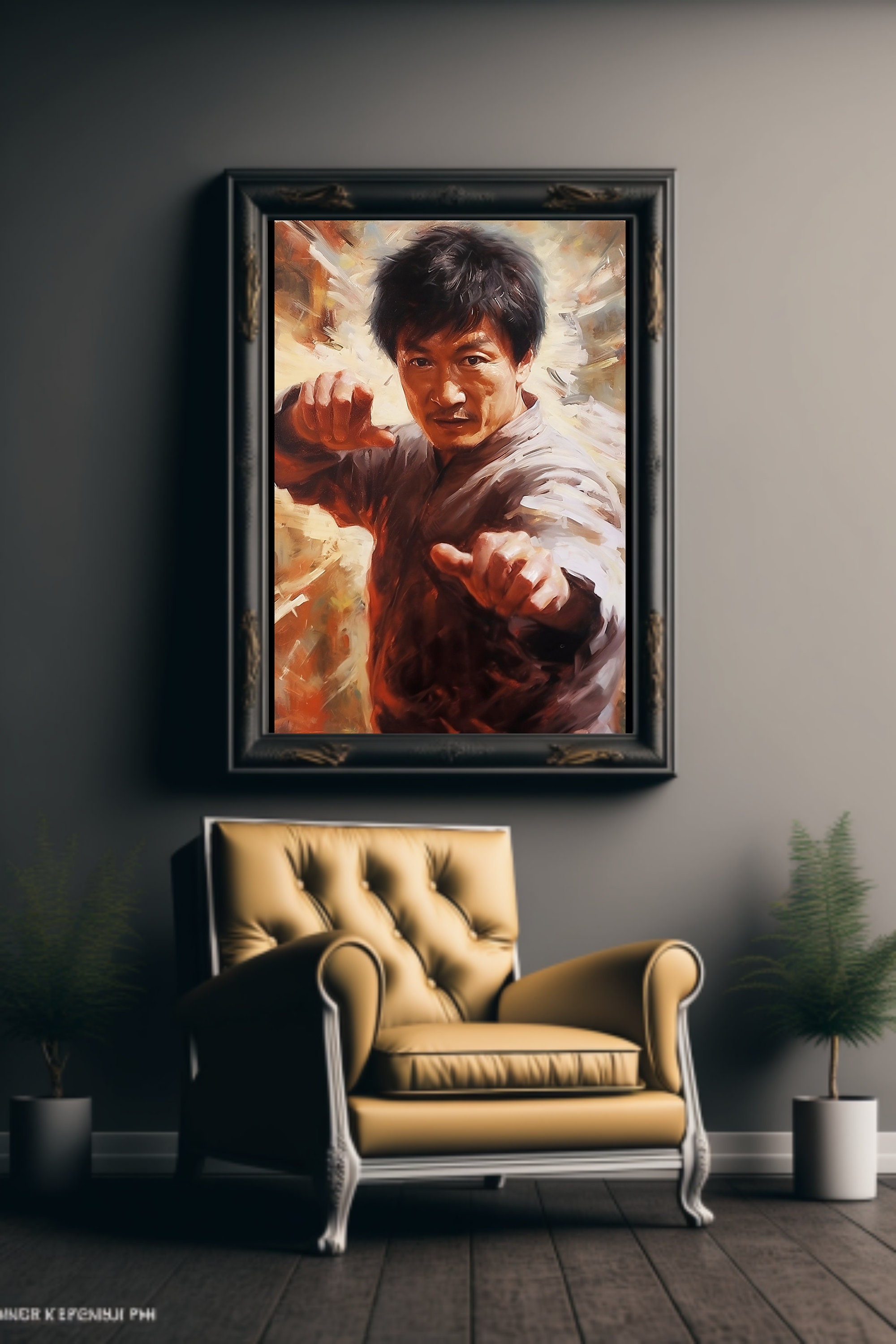 Jackie Chan Painting Art Print Digital Print Instant Download High ...
