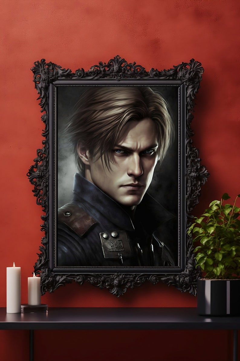 Leon S. Kennedy Art Print Digital Print Instant Download High ...