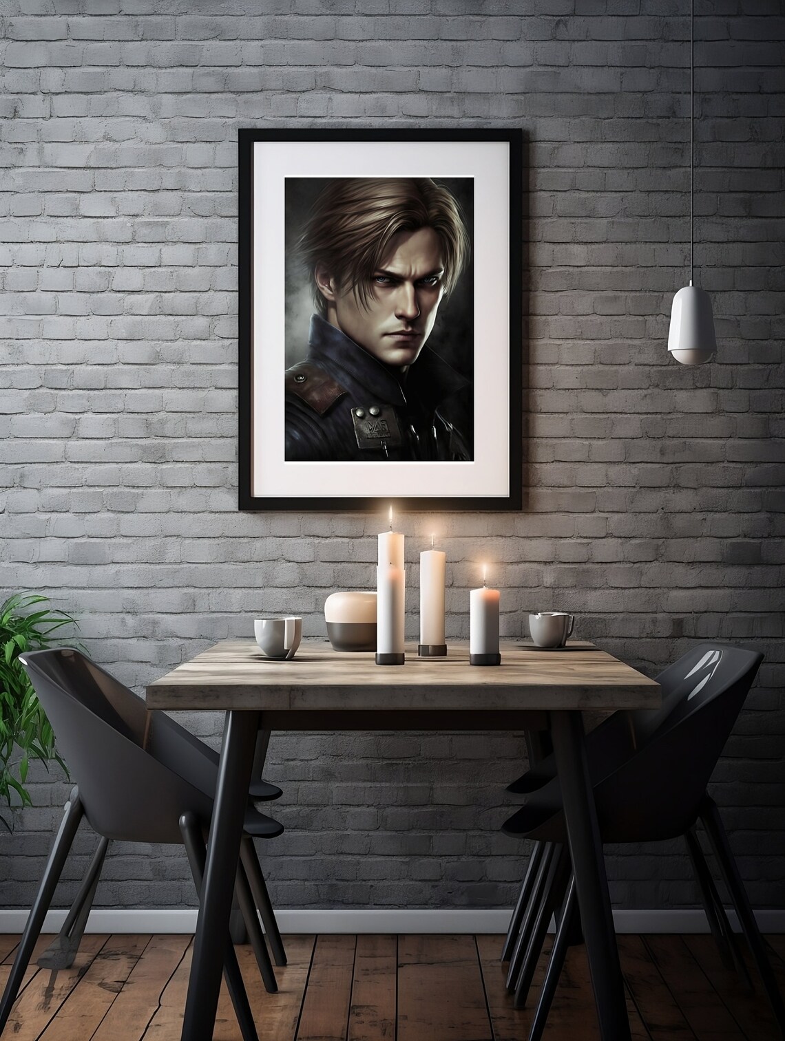 Leon S. Kennedy Art Print Digital Print Instant Download High ...