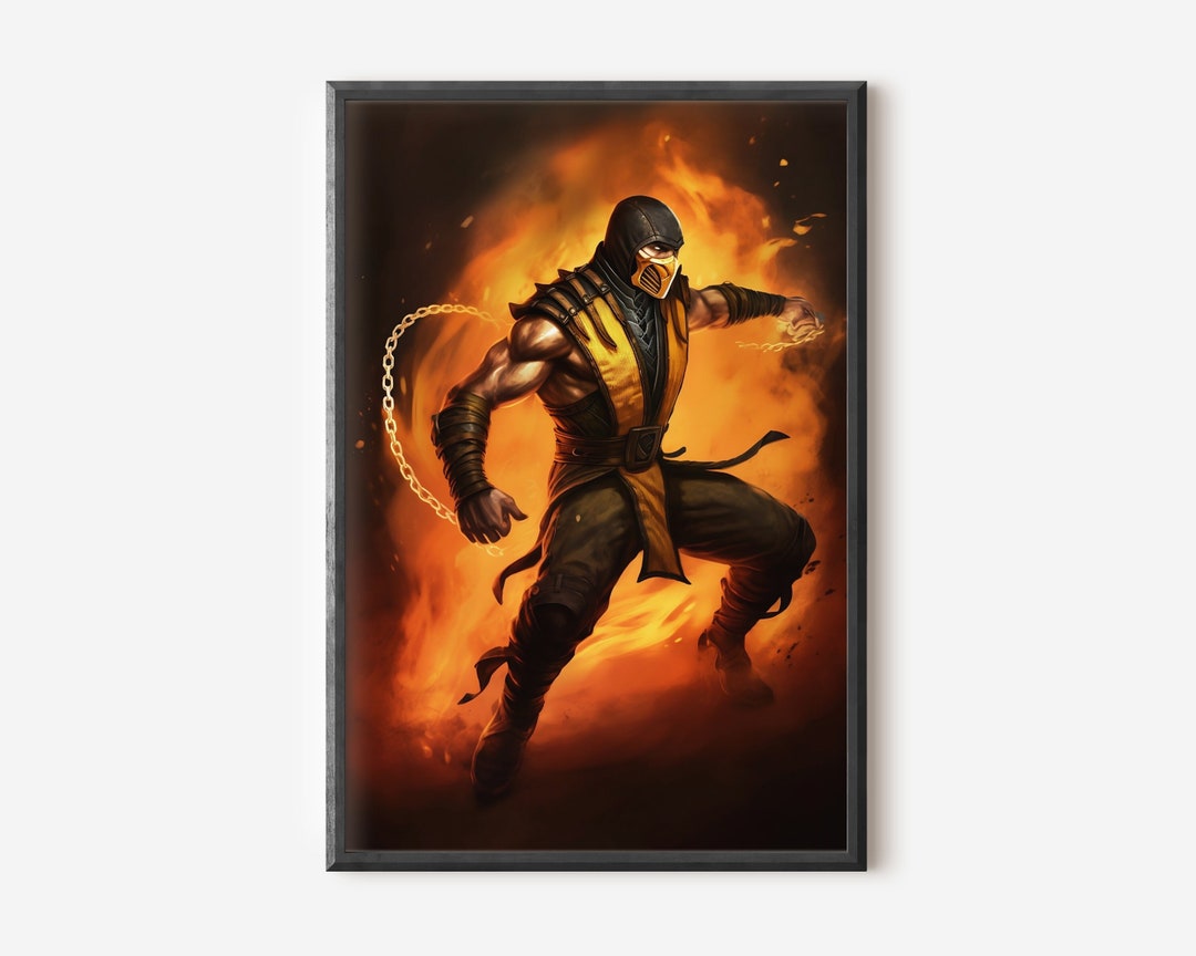 Scorpion Painting Art Print Digital Print Instant Download High ...
