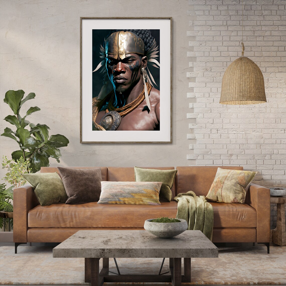 Ogun: the Orisha of Iron Art Print African Art Yoruba Religion Warrior ...