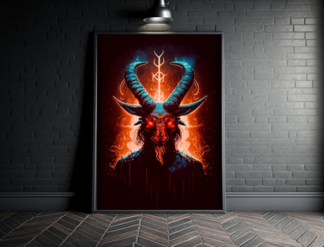 Baphomet Art Print Digital Print Instant Download High - Etsy