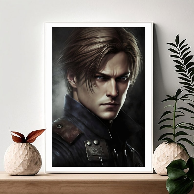 Leon S. Kennedy Art Print Digital Print Instant Download High ...