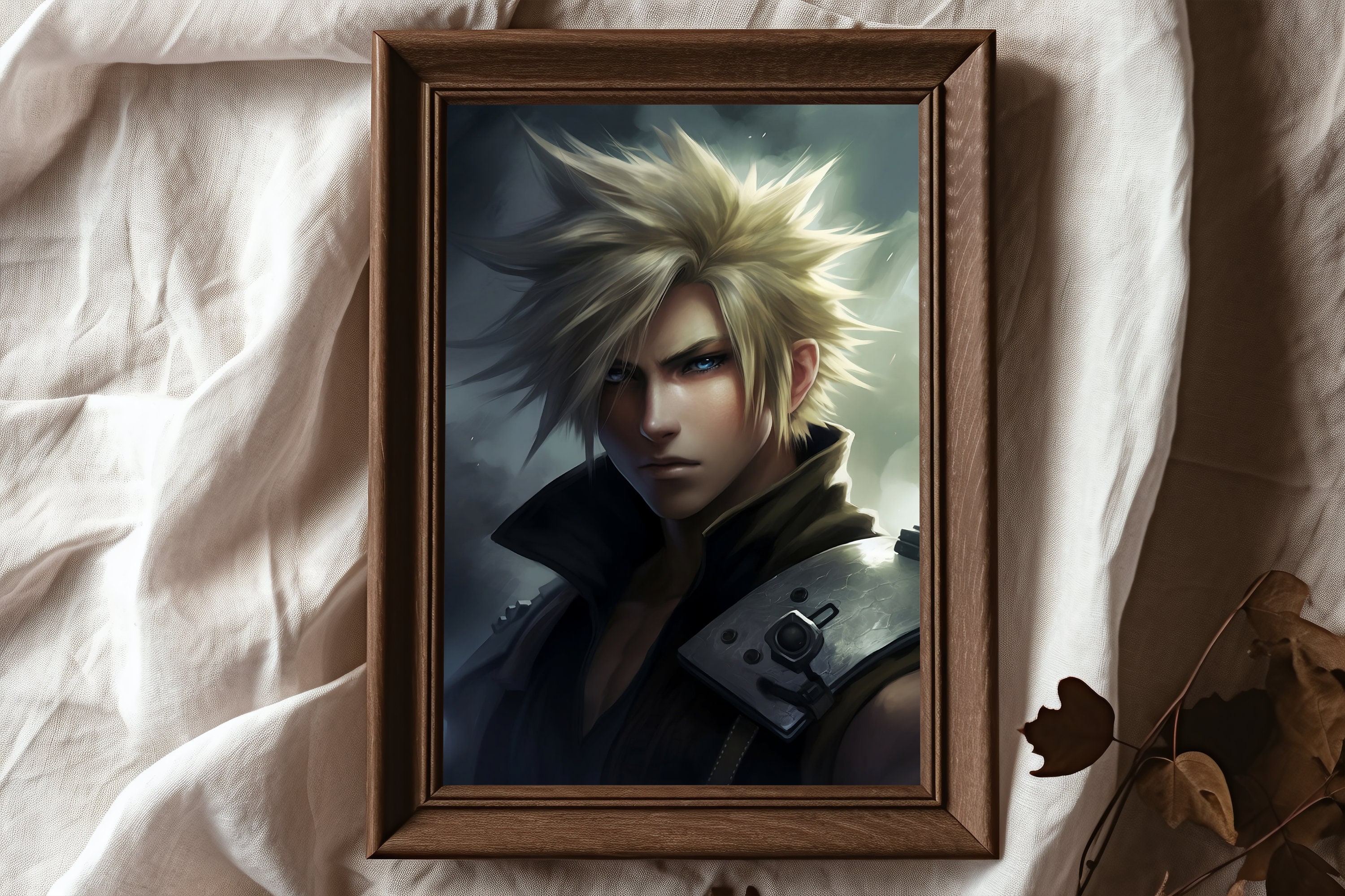 Cloud Strife Painting Art Print Digital Print Instant Download High ...