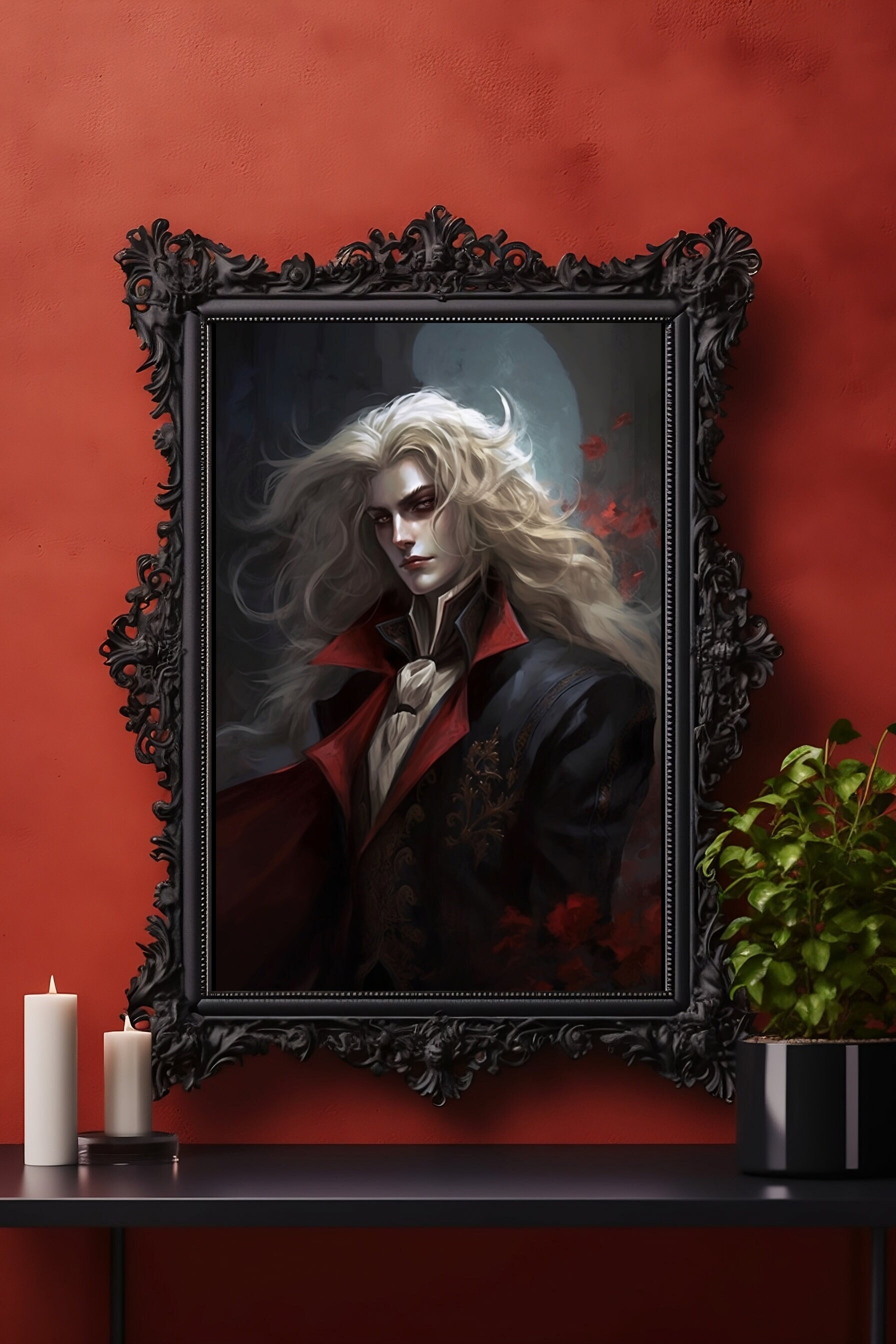 Alucard Symphony of the Night Painting Art Print - Etsy