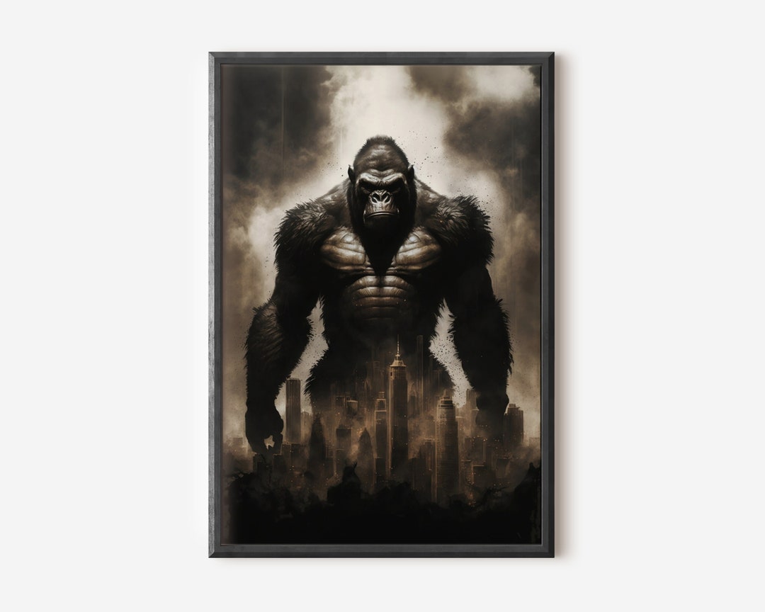 King Kong Monster Art Work - Etsy