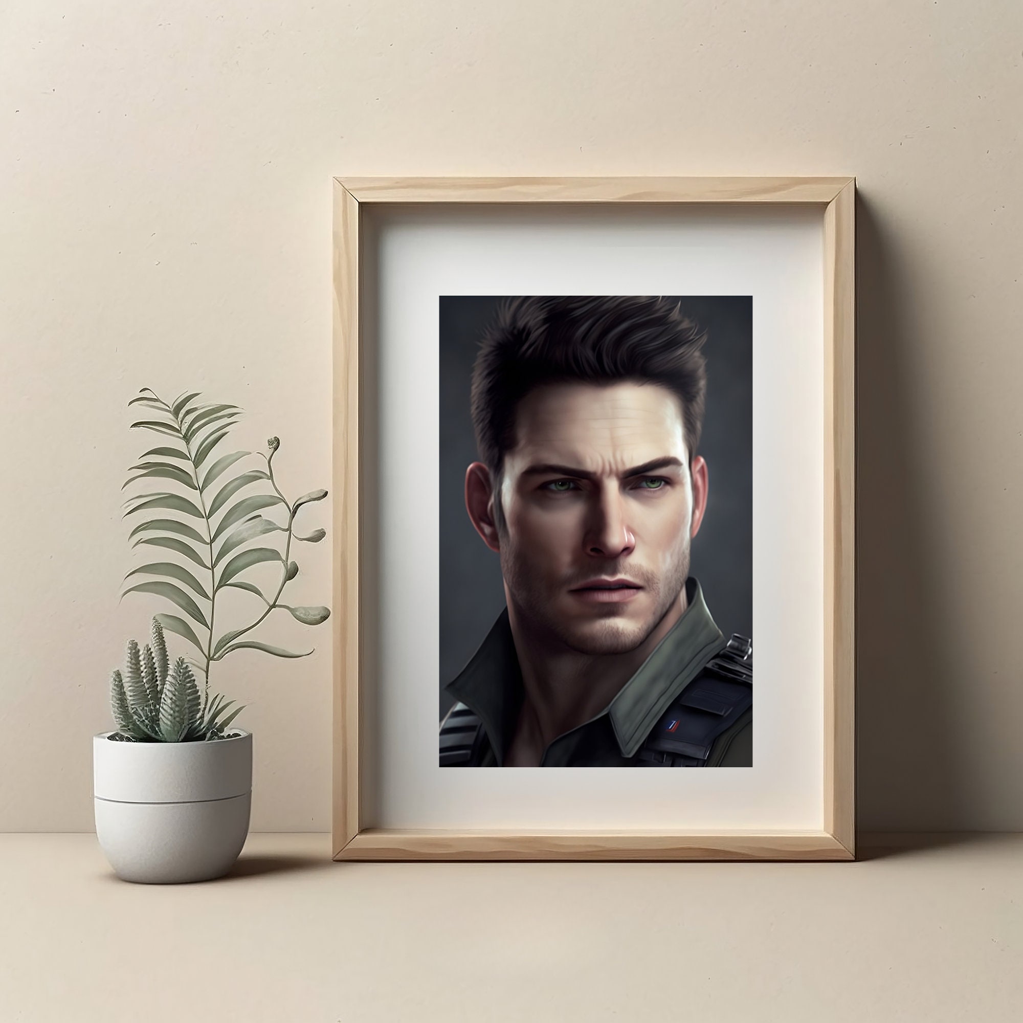 Chris Redfield Art Print - Etsy