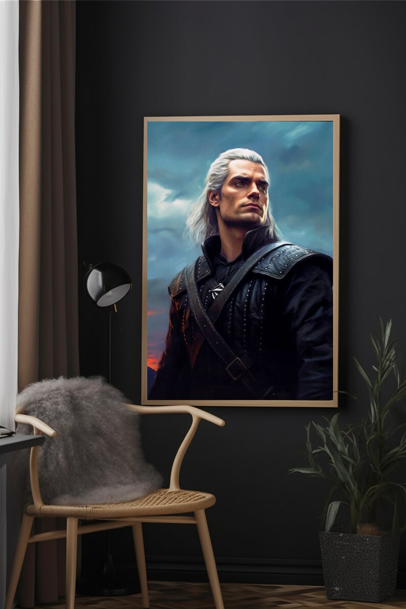 The Witcher Henry Cavill Art Print - Etsy Australia