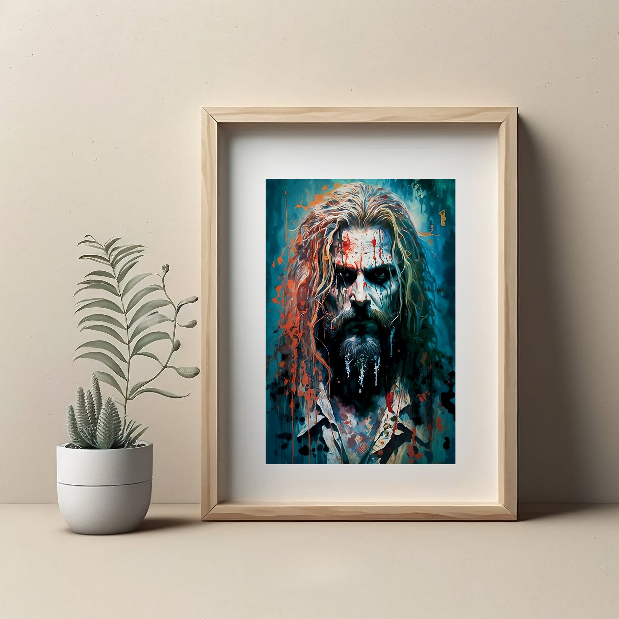 Rob Zombie Painting Art Print - Etsy