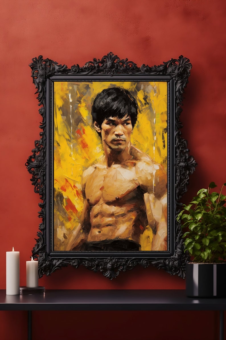 Bruce Lee Painting Art Print - Etsy
