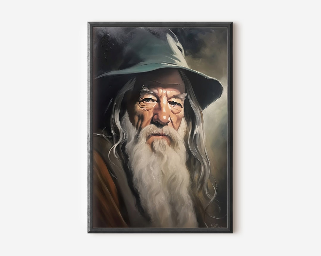 Humble Wizard Painting Art Print - Etsy
