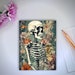 Spiral Notebook Skeleton Bloom Art Print Journal Artwork Cover - Etsy