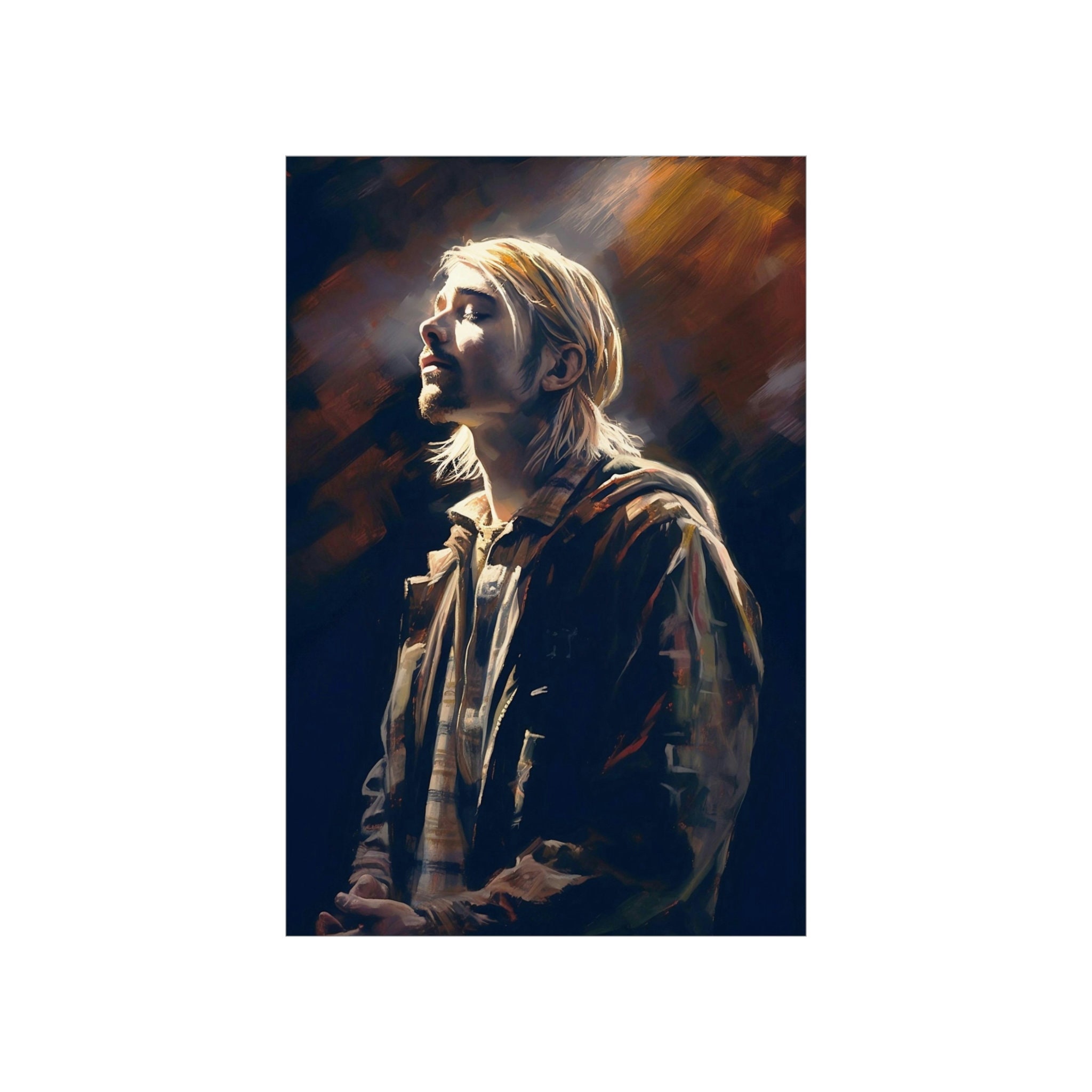 Kurt Cobain Nirvana Painting Art Print Music Wall Art Nirvana - Etsy