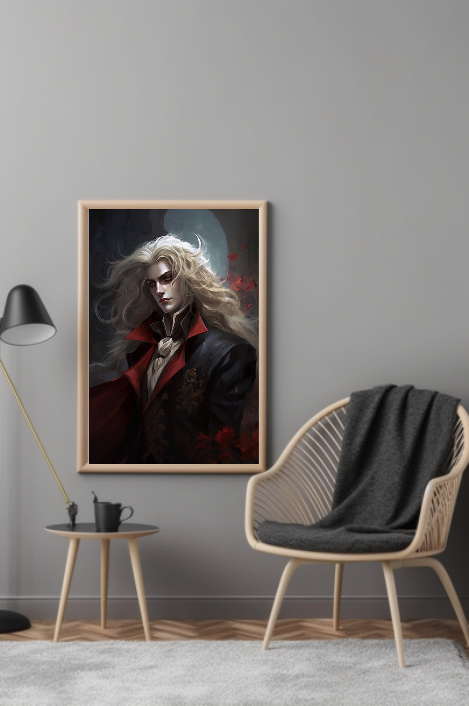Alucard Symphony of the Night Painting Art Print - Etsy