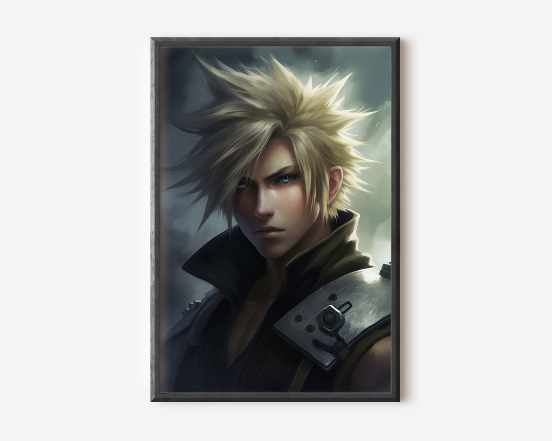Cloud Strife Painting Art Print - Etsy