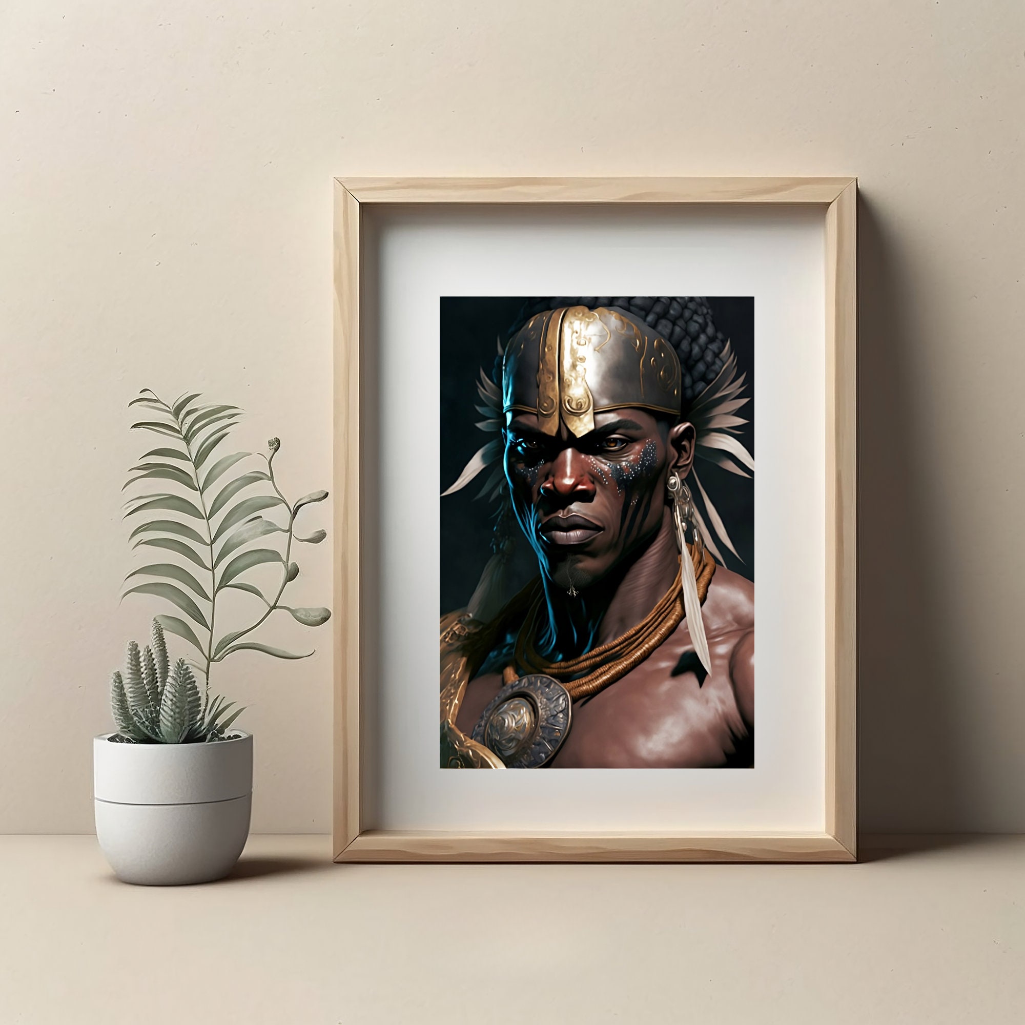 Ogun: the Orisha of Iron Art Print. Digital Print Instant Download African Art Yoruba Religion ...