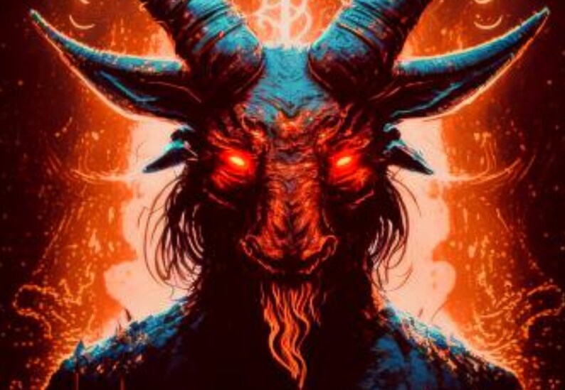 Baphomet Art Print Digital Print Instant Download High - Etsy