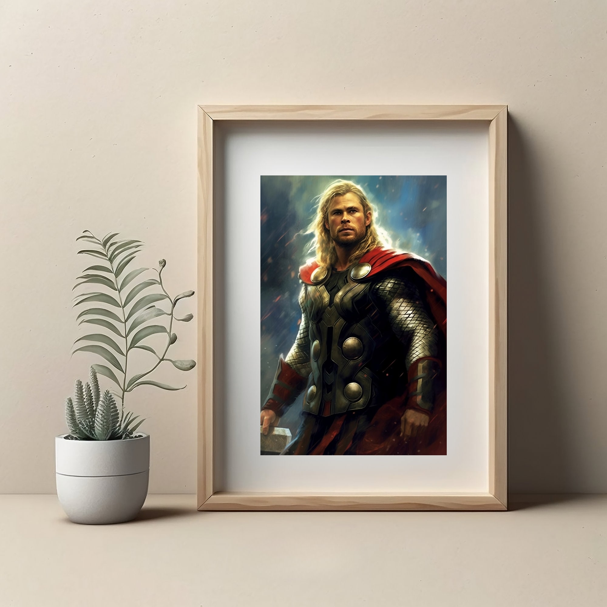 Thor Art Print Digital Print Instant Download High Resolution Digital ...