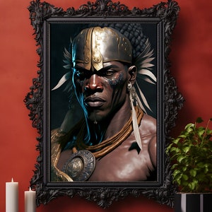 Ogun: the Orisha of Iron Art Print. Digital Print Instant Download ...