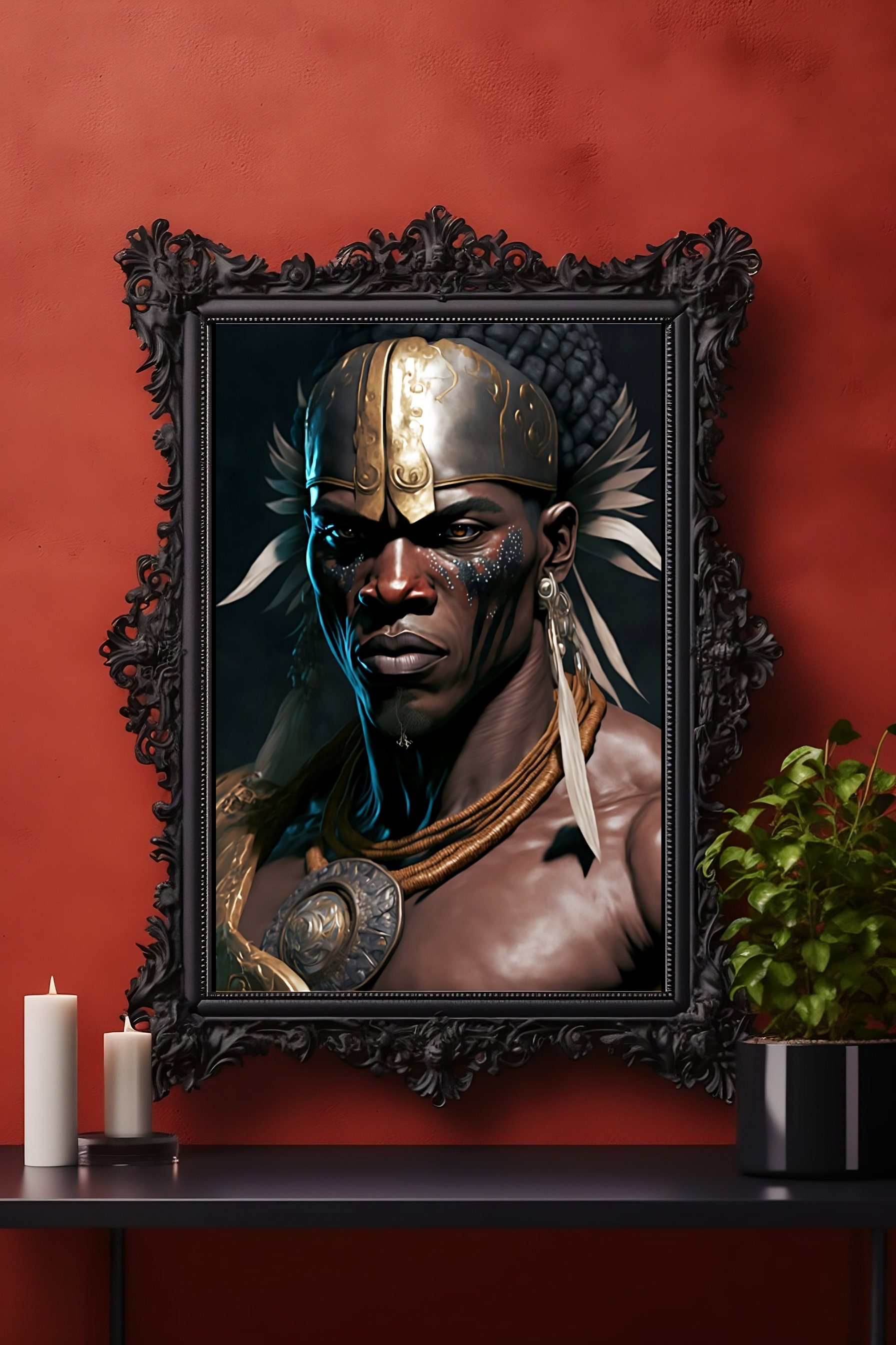 Ogun: the Orisha of Iron Art Print. Digital Print Instant Download ...