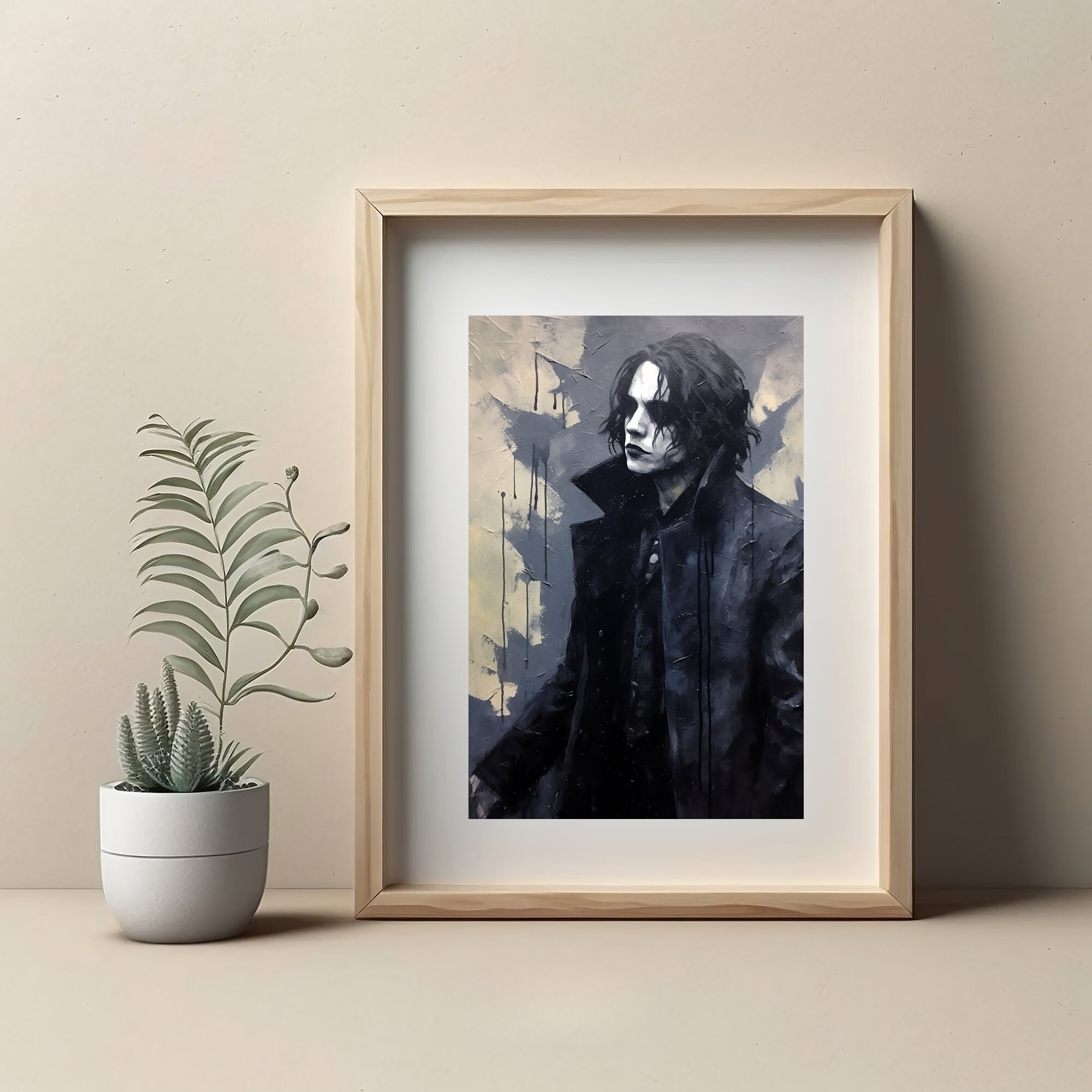 The Crow Painting Art Print - Etsy