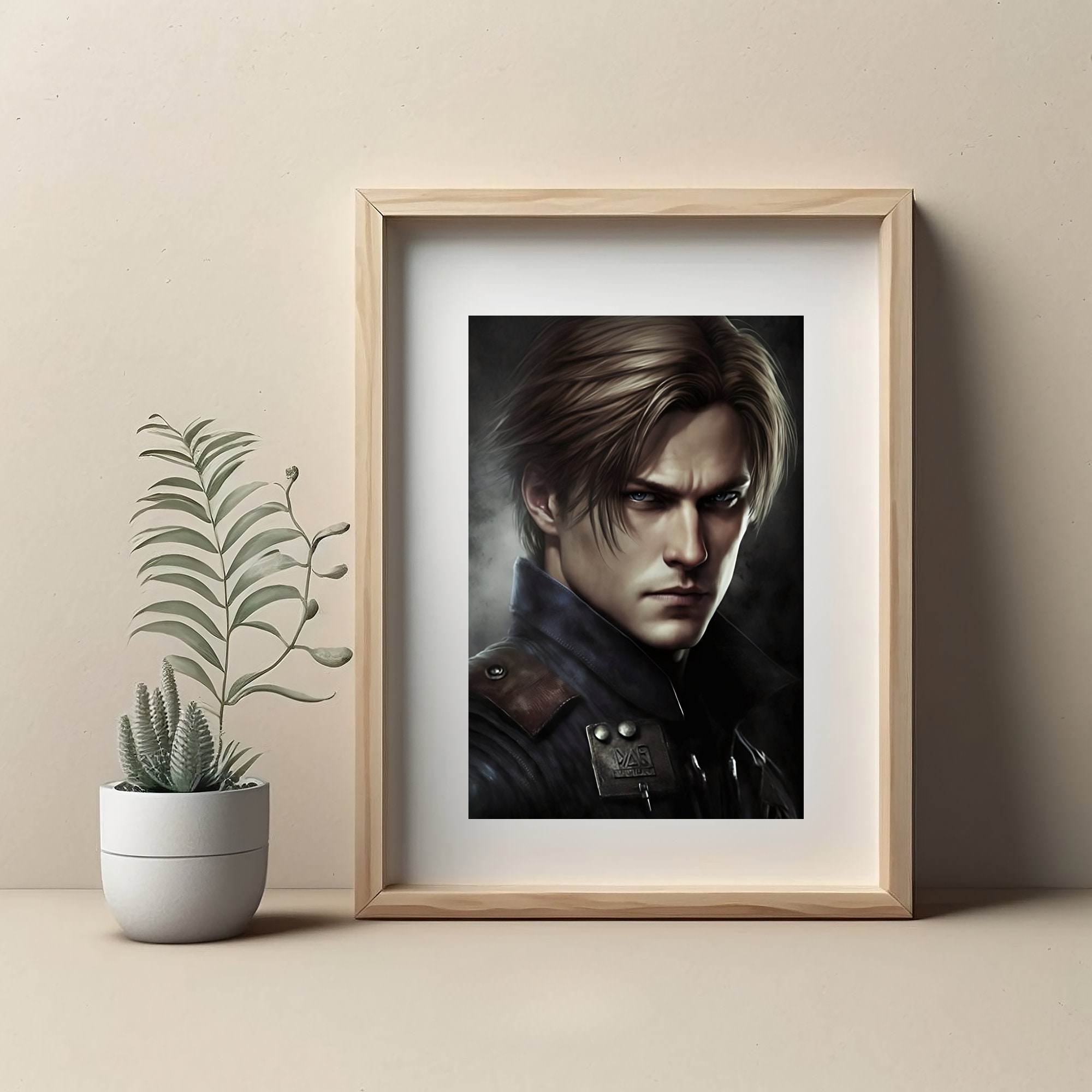 Leon S. Kennedy Art Print Digital Print Instant Download High ...