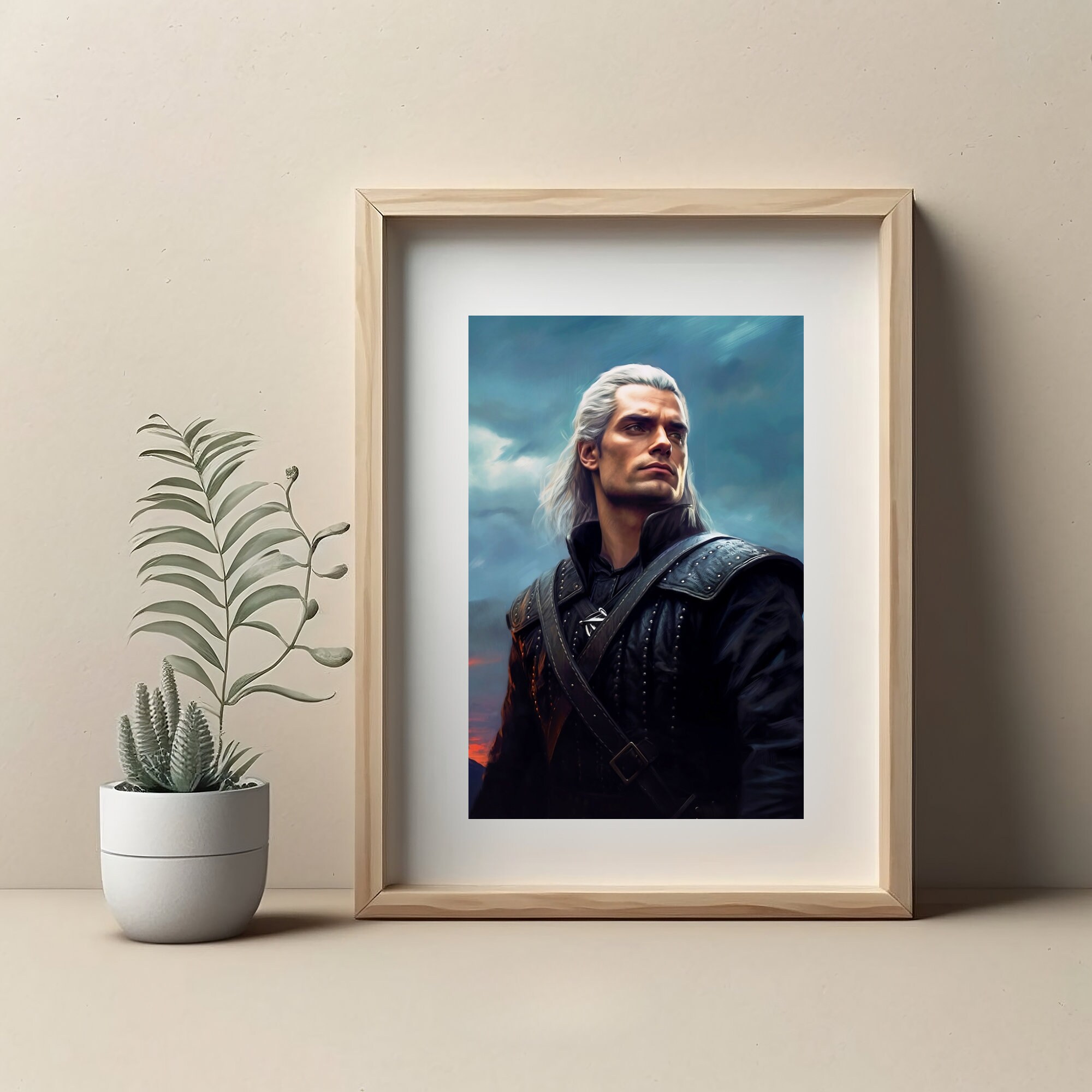 The Witcher Henry Cavill Art Print Digital Print Instant Download High ...