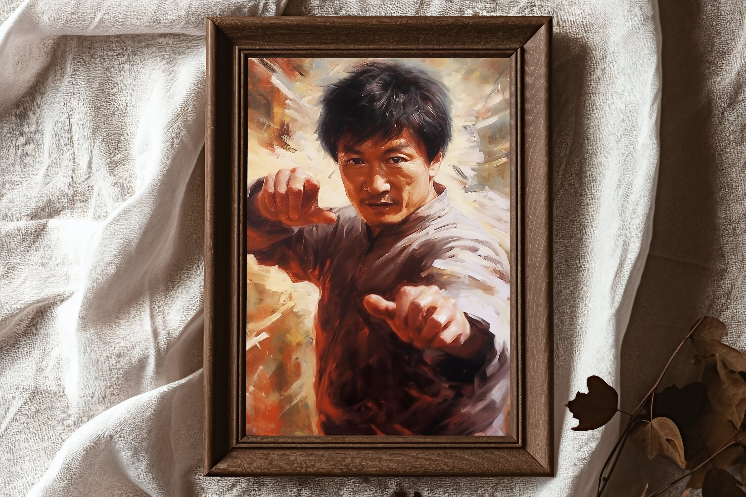 Jackie Chan Painting Art Print Digital Print Instant Download High ...