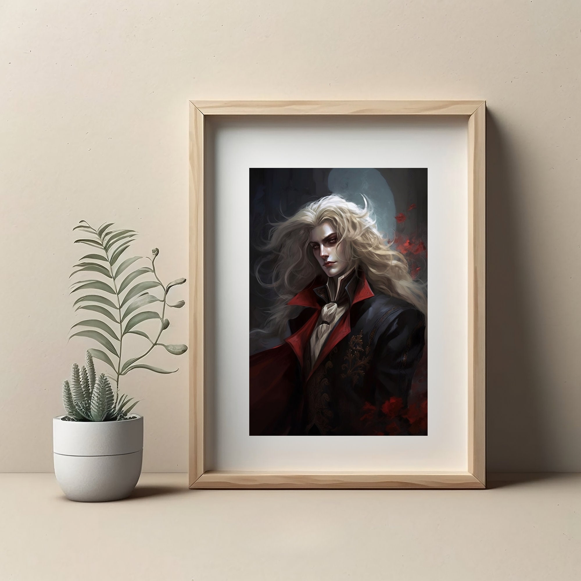 Alucard Symphony of the Night Painting Art Print - Etsy