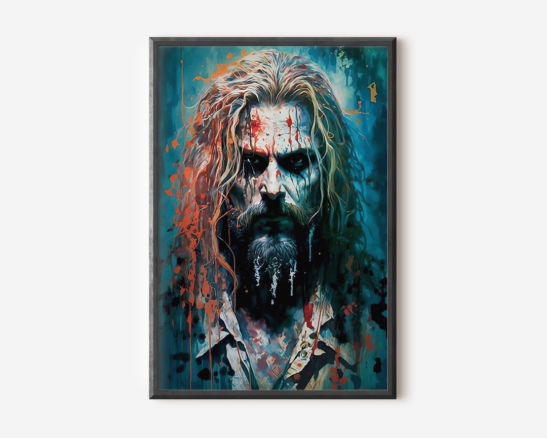 Rob Zombie Painting Art Print Digital Print Instant Download High ...