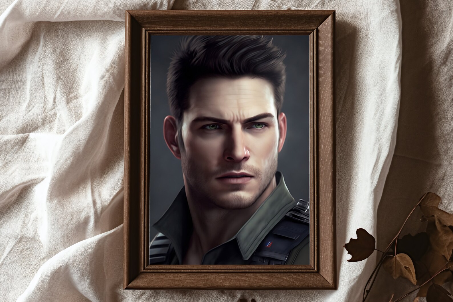 Chris Redfield Art Print Digital Print Instant Download High Resolution ...