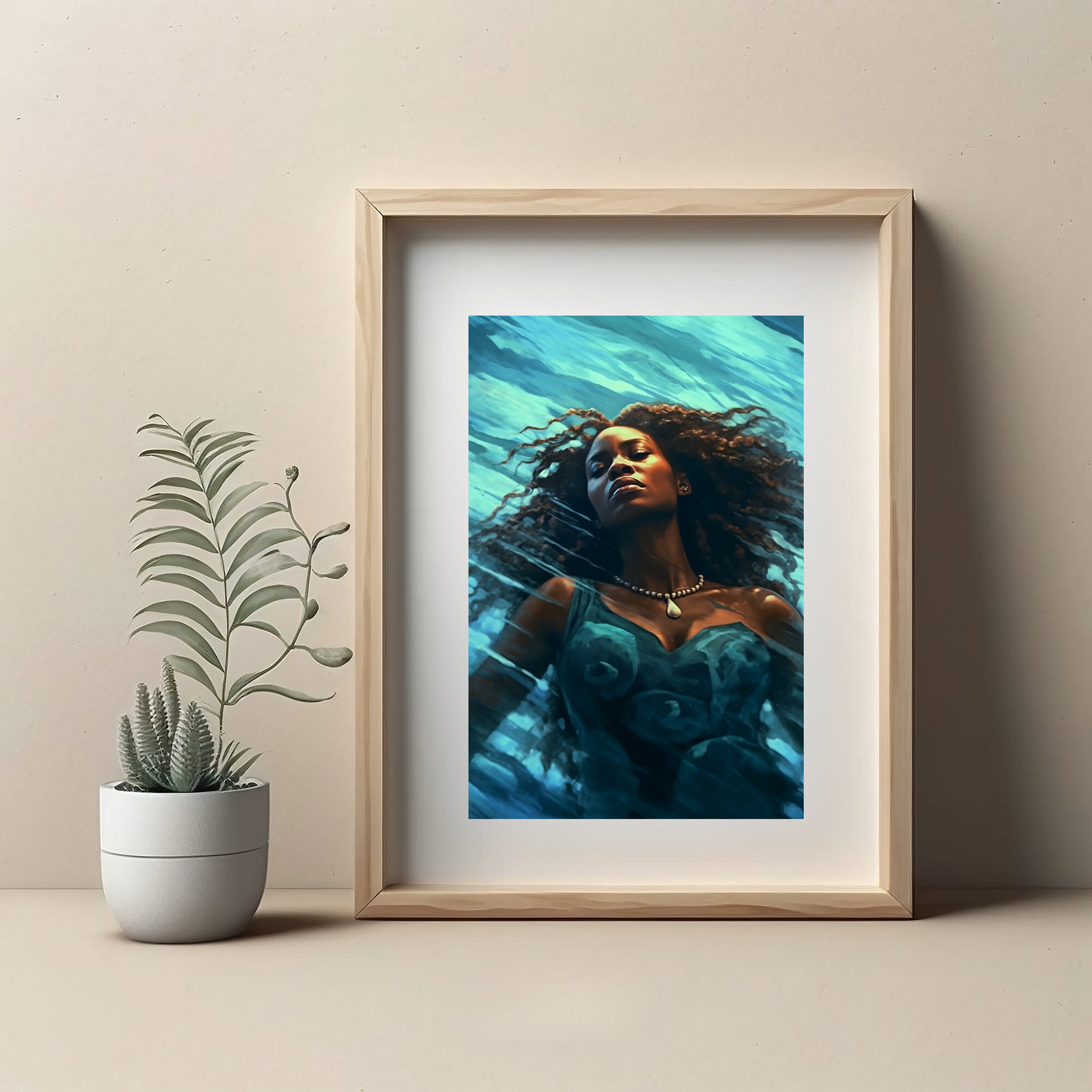 Yemaya: Orisha, Goddess, and Queen of the Sea Art Print. Digital Print ...