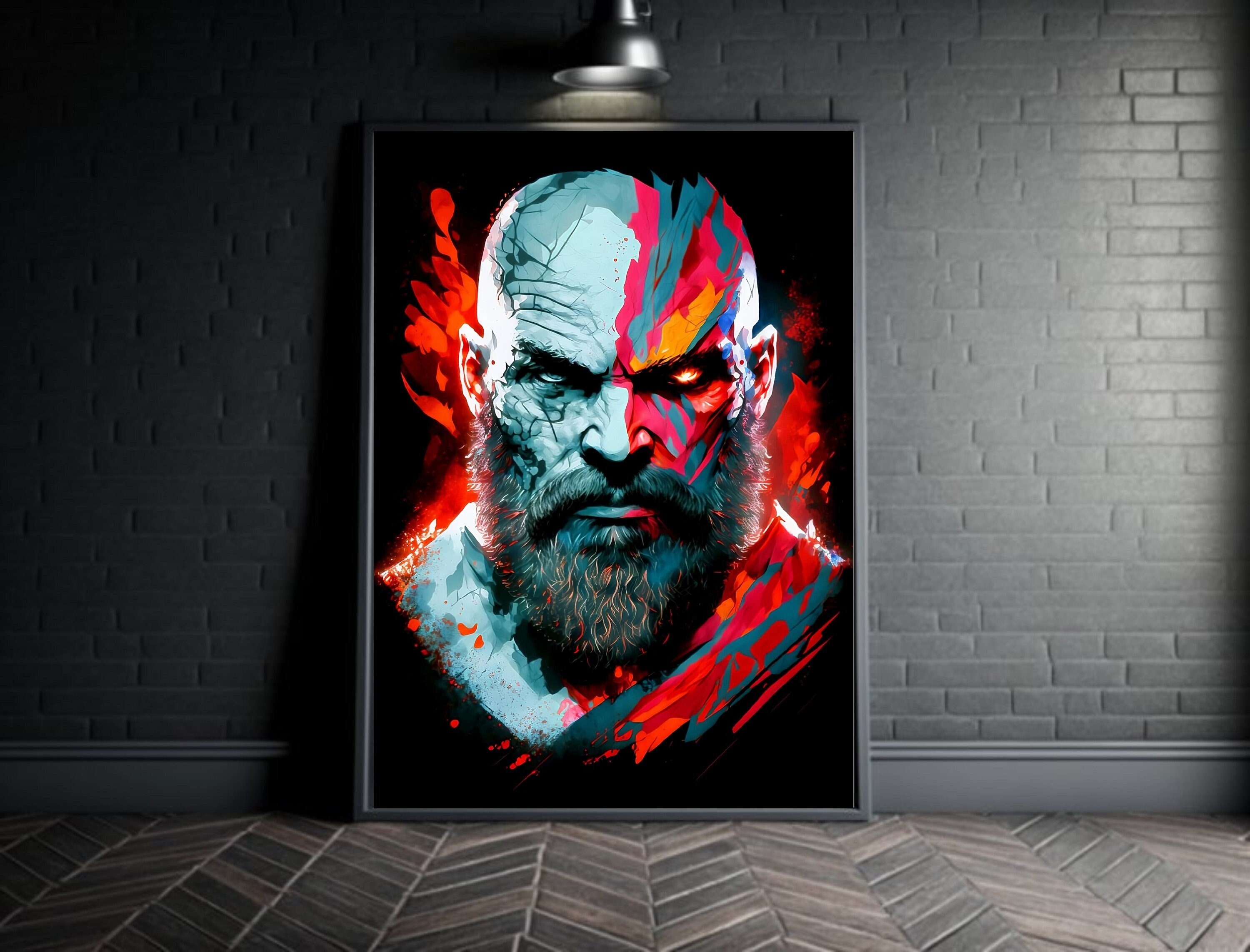 Kratos Art Print - Etsy