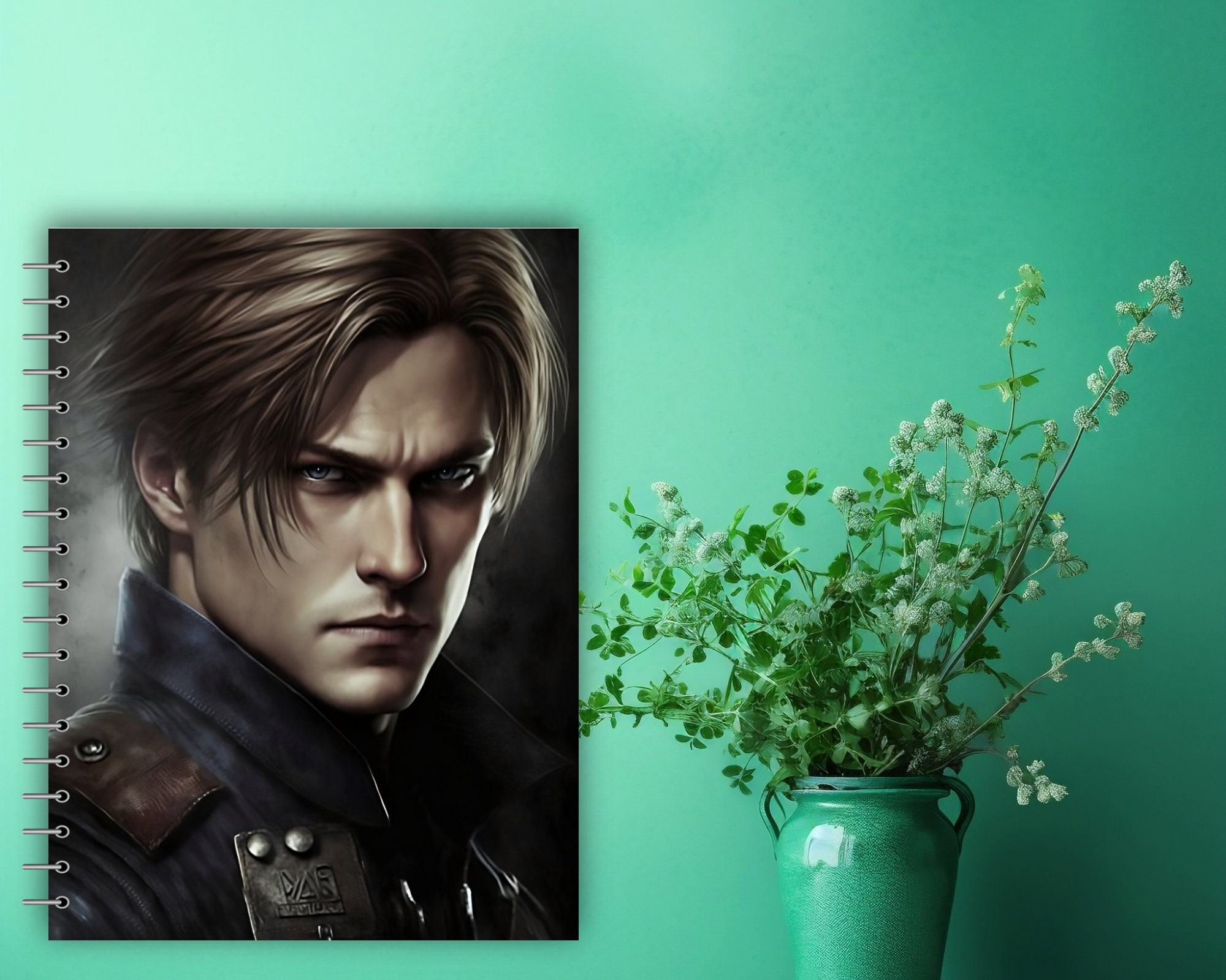 Spiral Notebook Leon S. Kennedy Art Print Journal Artwork - Etsy