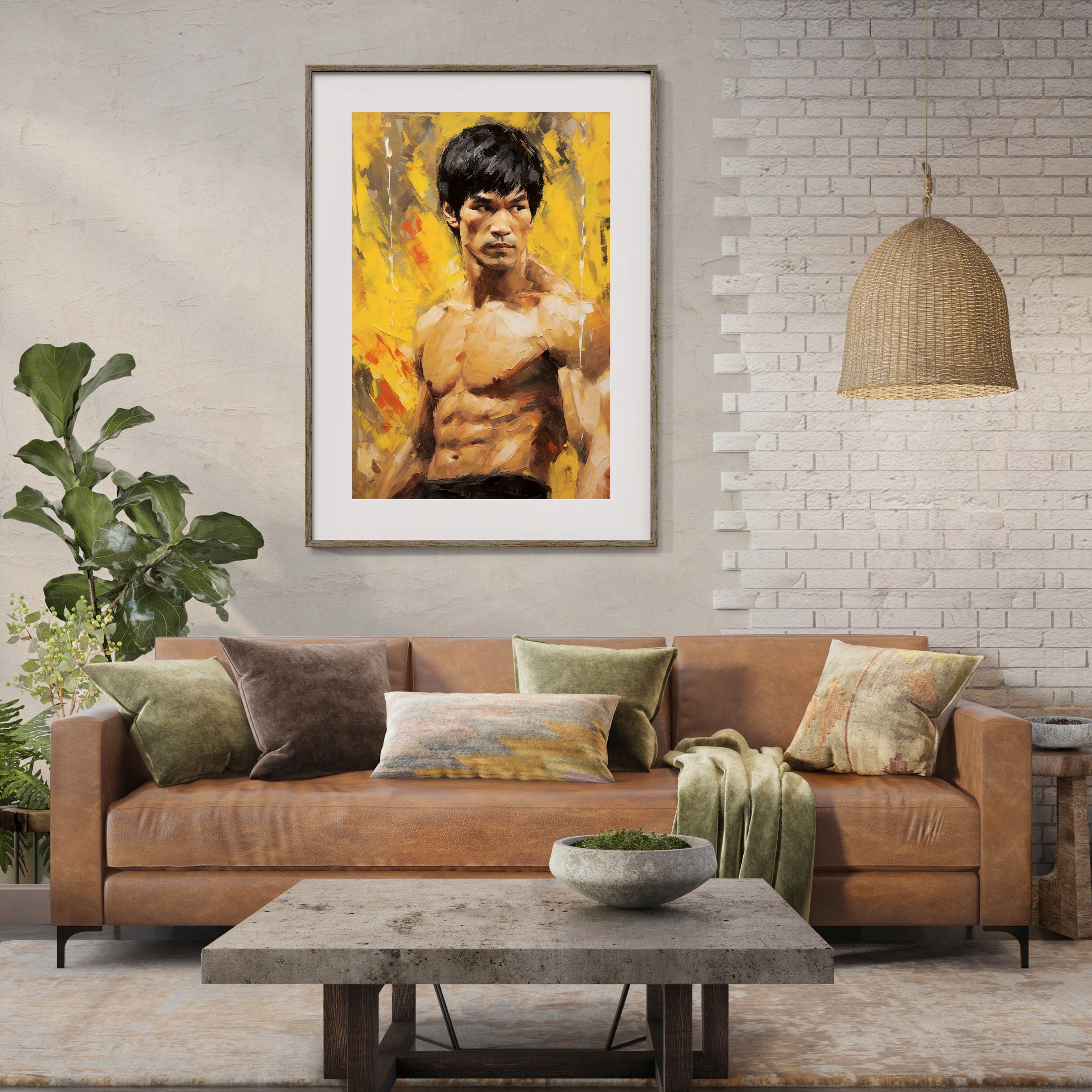 Bruce Lee Painting Art Print - Etsy