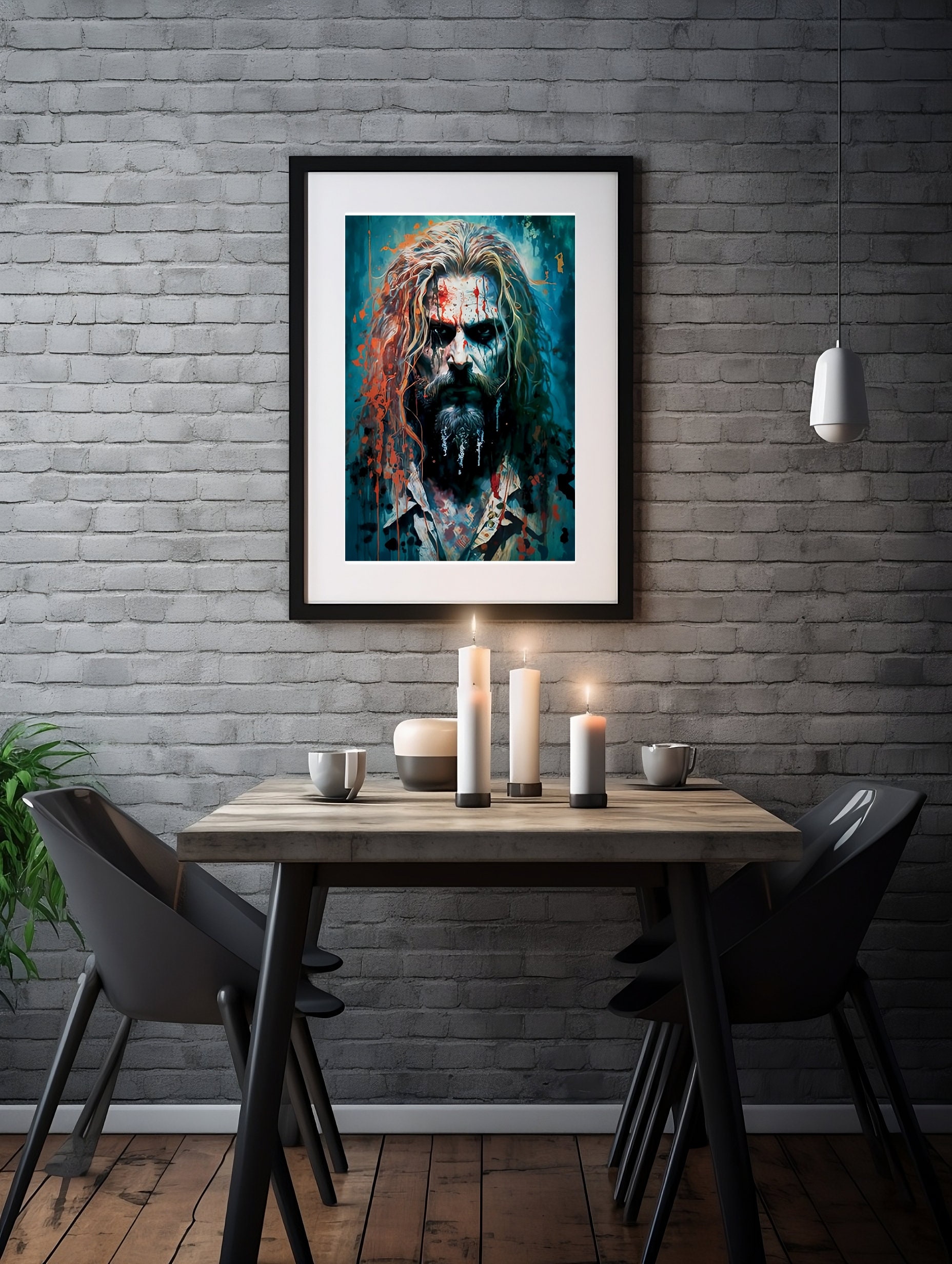 Rob Zombie Painting Art Print - Etsy