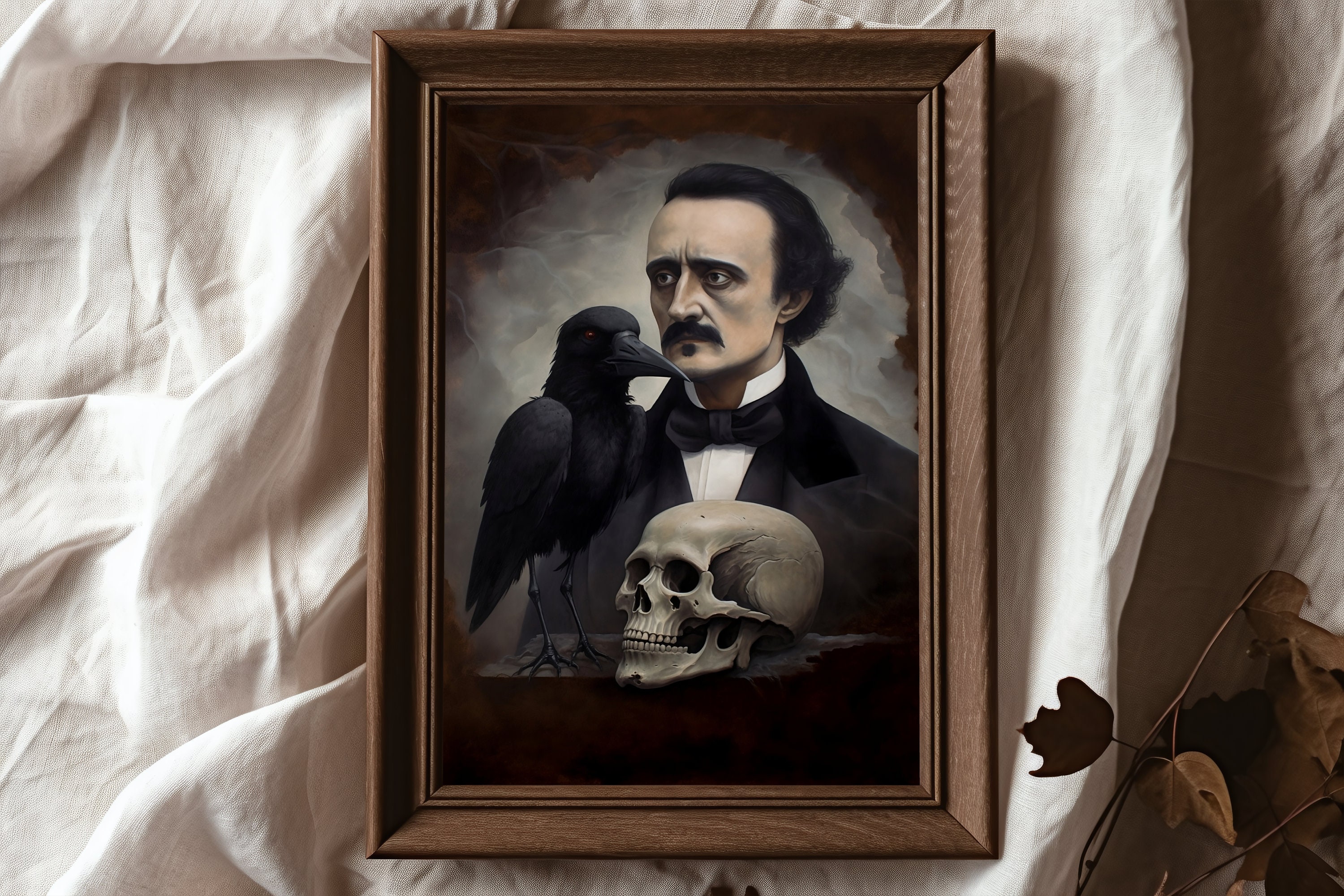 Edgar A. Poe Painting Art Print Digital Print Instant Download High ...