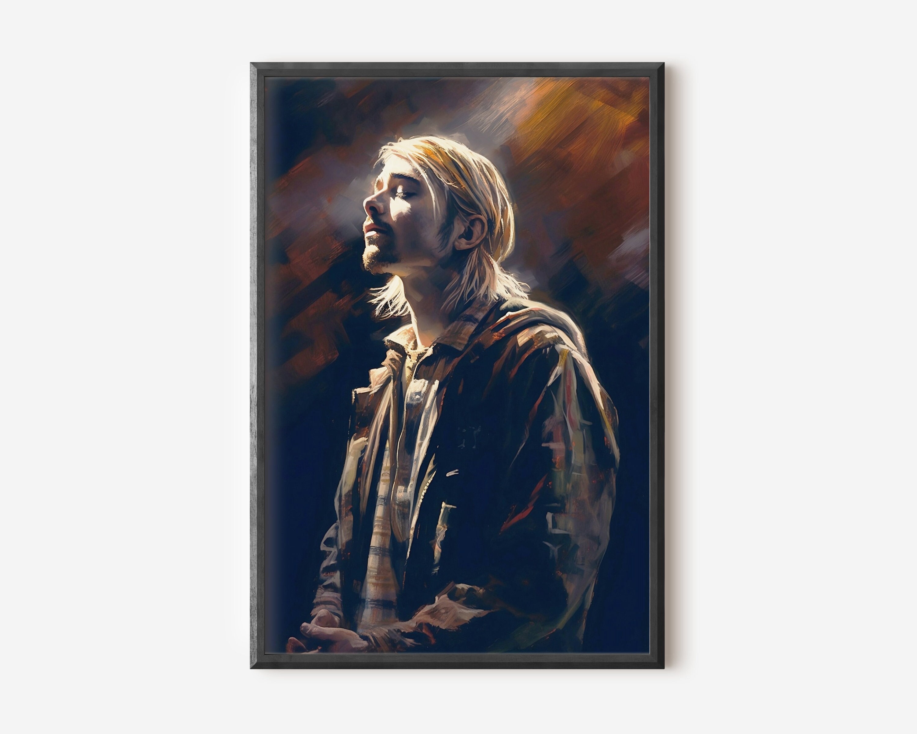 Kurt Cobain Nirvana Painting Art Print - Etsy