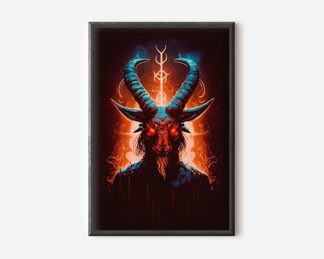 Baphomet Art Print Digital Print Instant Download High Resolution ...