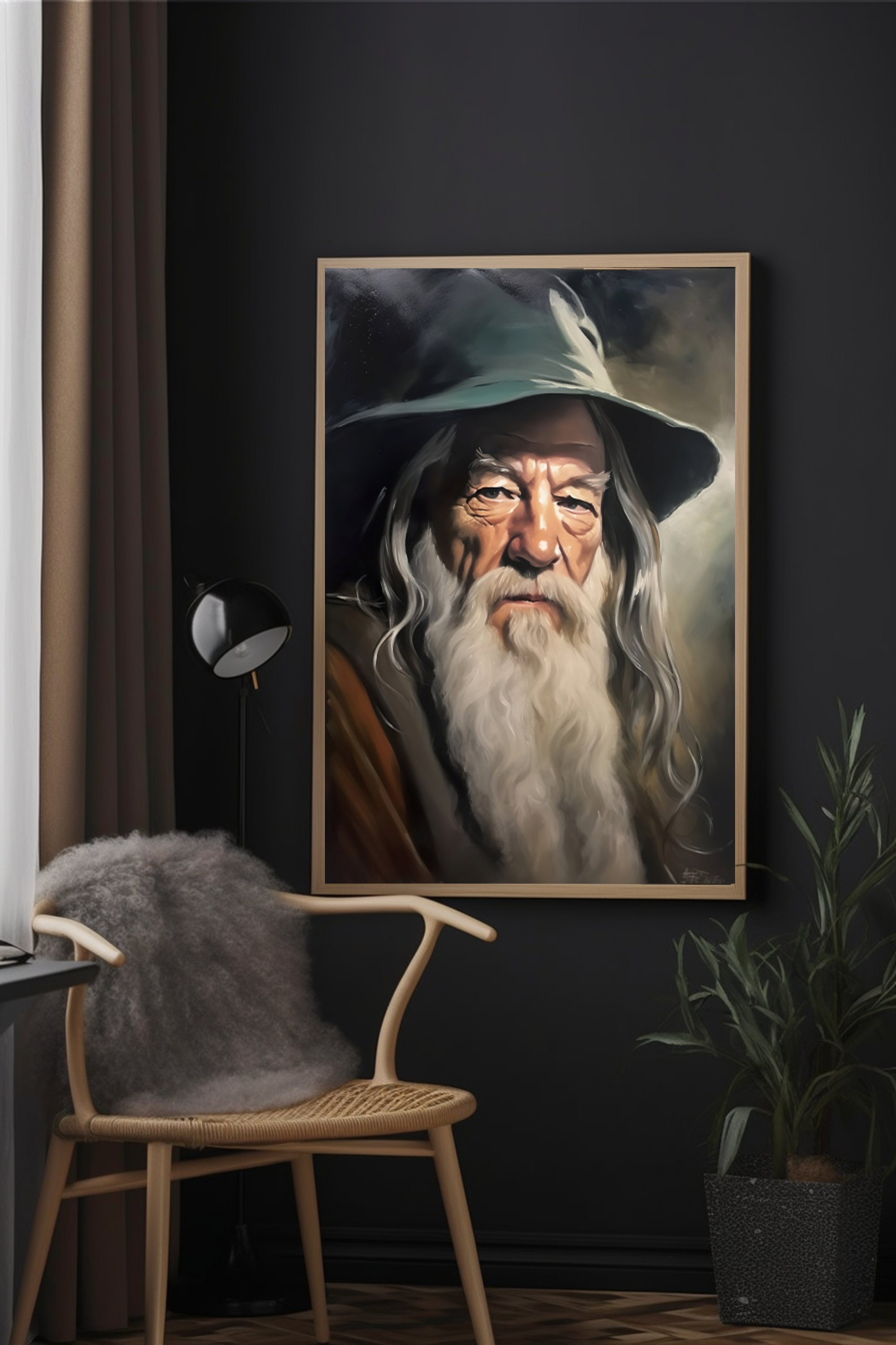 Humble Wizard Painting Art Print - Etsy