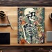 Spiral Notebook Skeleton Bloom Art Print Journal Artwork Cover - Etsy