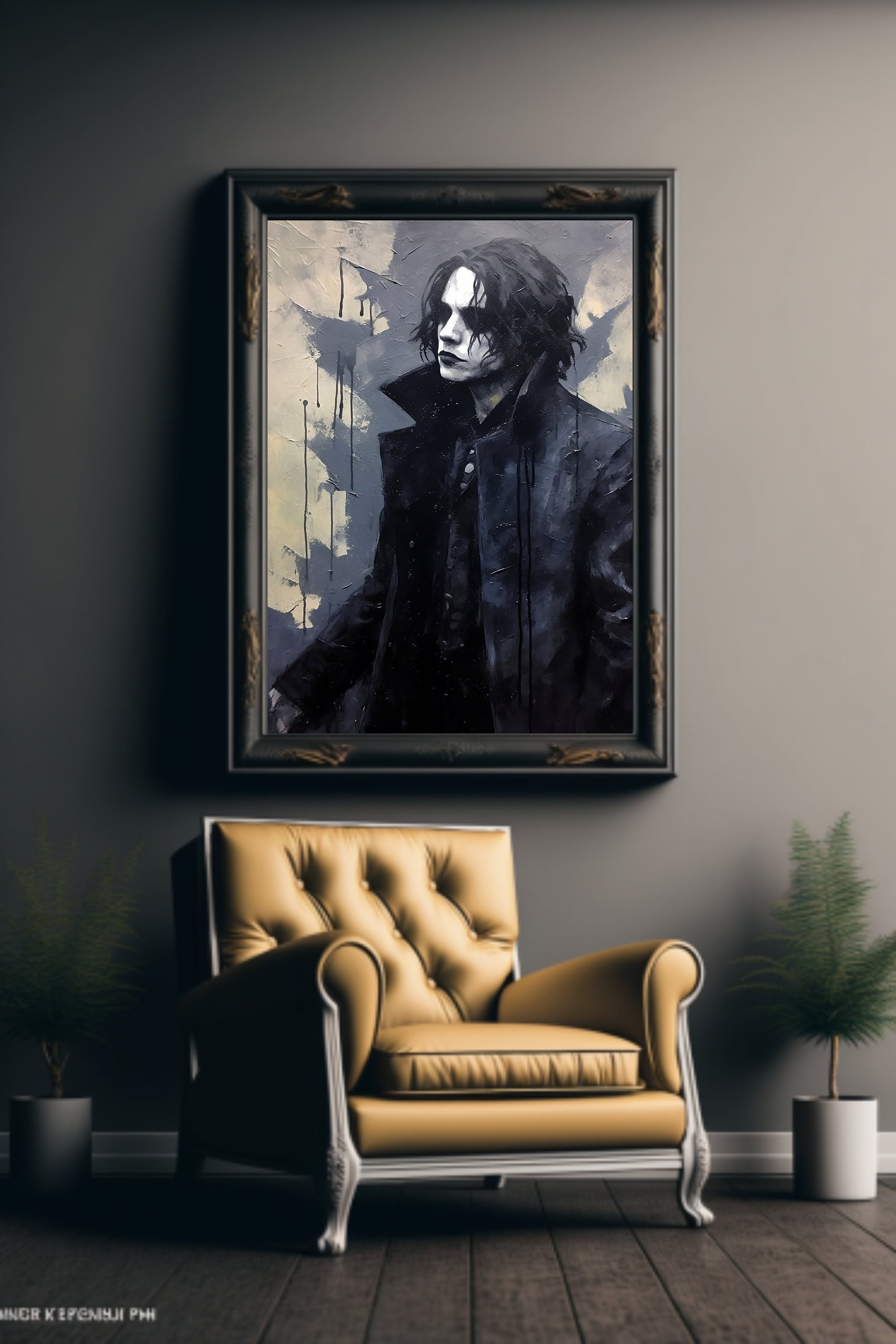 The Crow Painting Art Print - Etsy