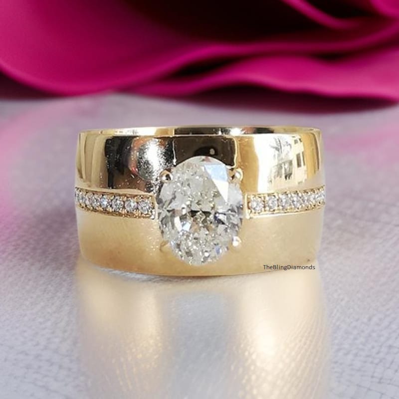 Wide Band Rings for Women - Etsy