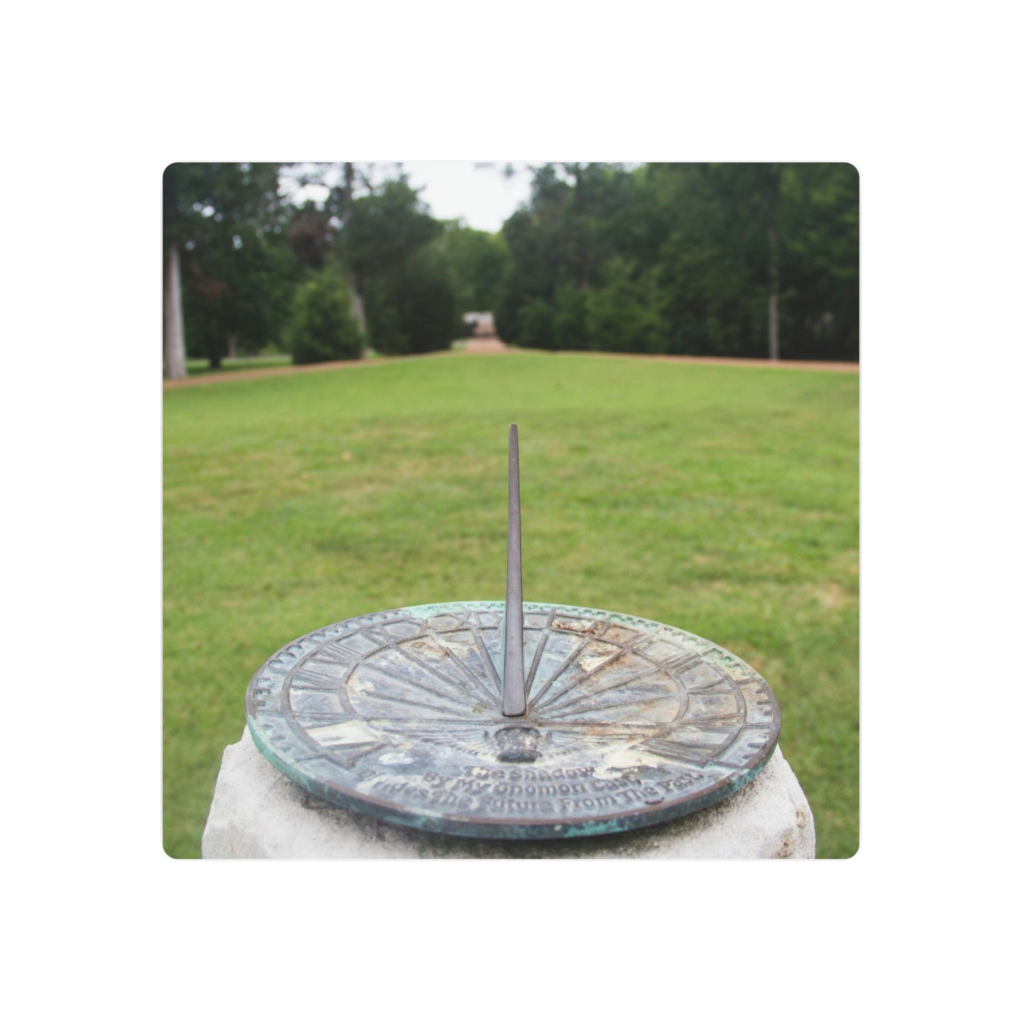 In 'focus' the Arm of the Sundial Stands Prominently - Etsy