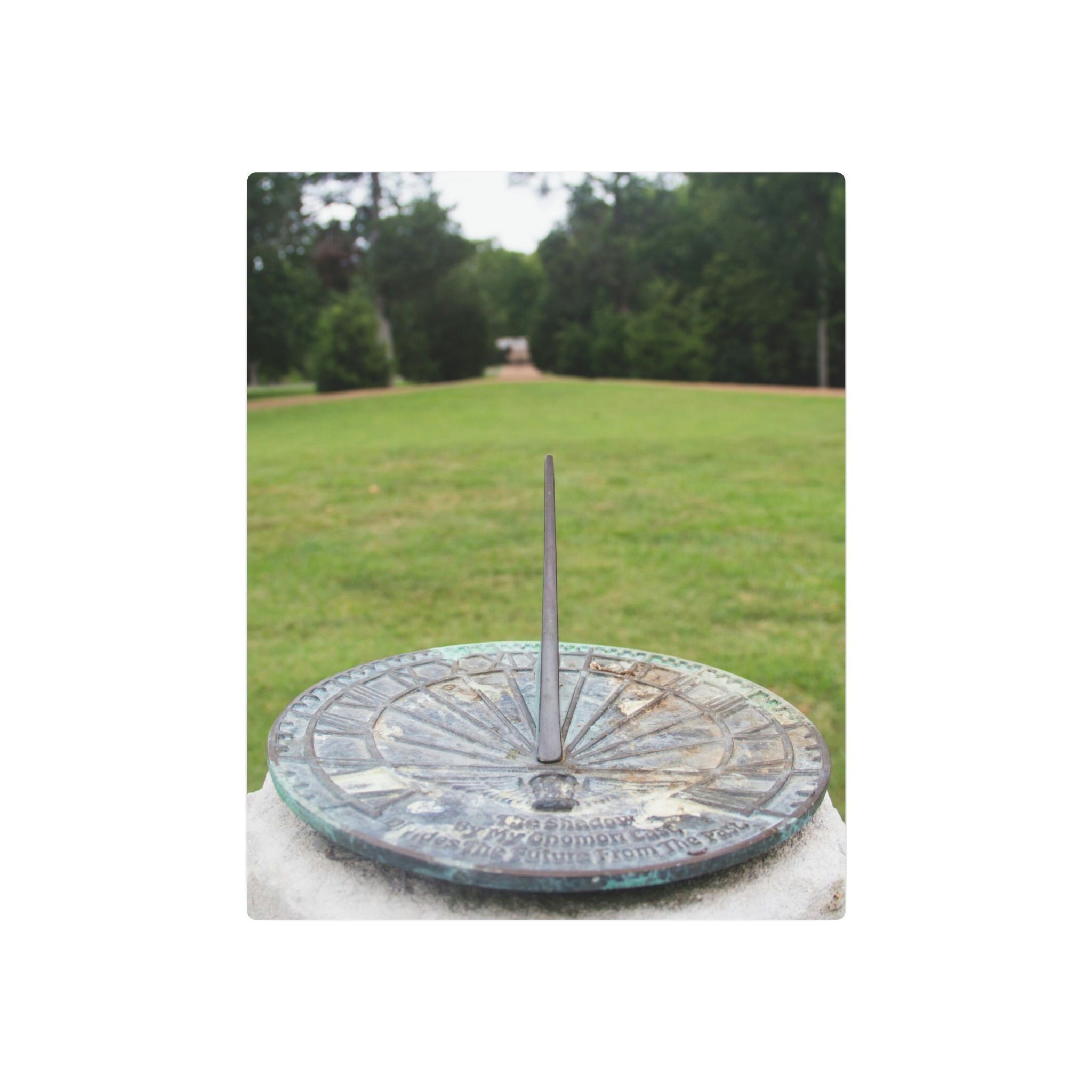 In 'focus' the Arm of the Sundial Stands Prominently - Etsy