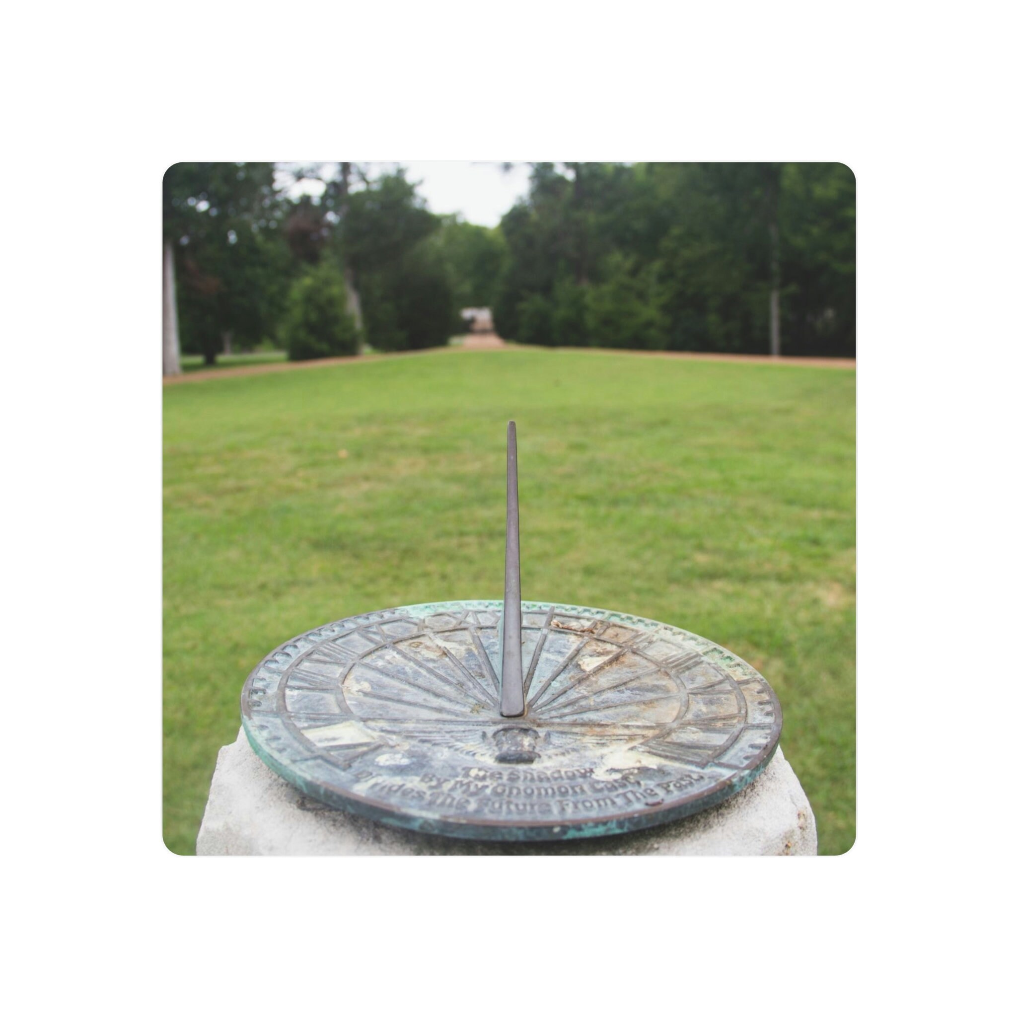 In 'focus' the Arm of the Sundial Stands Prominently - Etsy