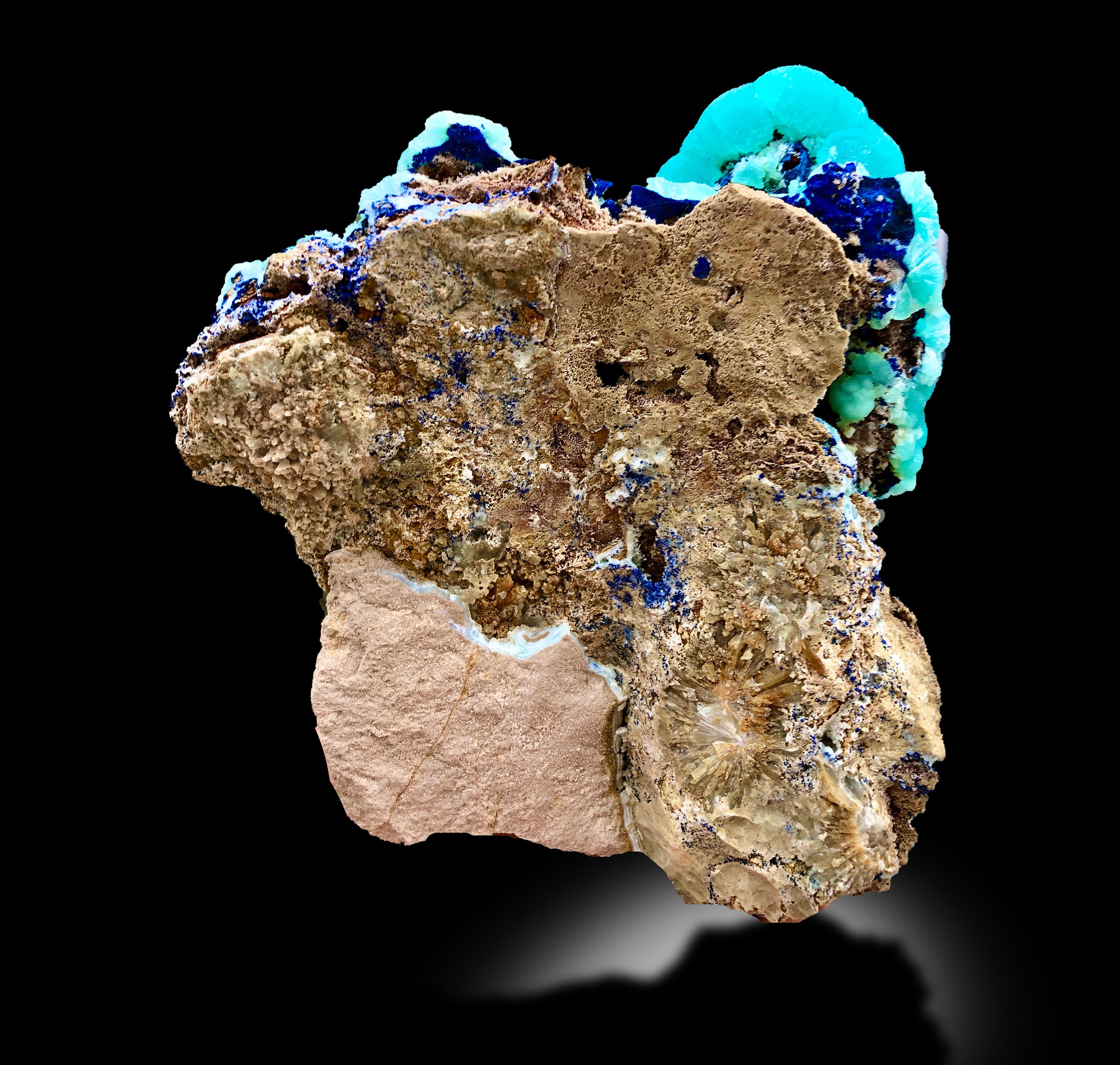 Hemimorphite With Azurite Specimen Afghanistan - Etsy