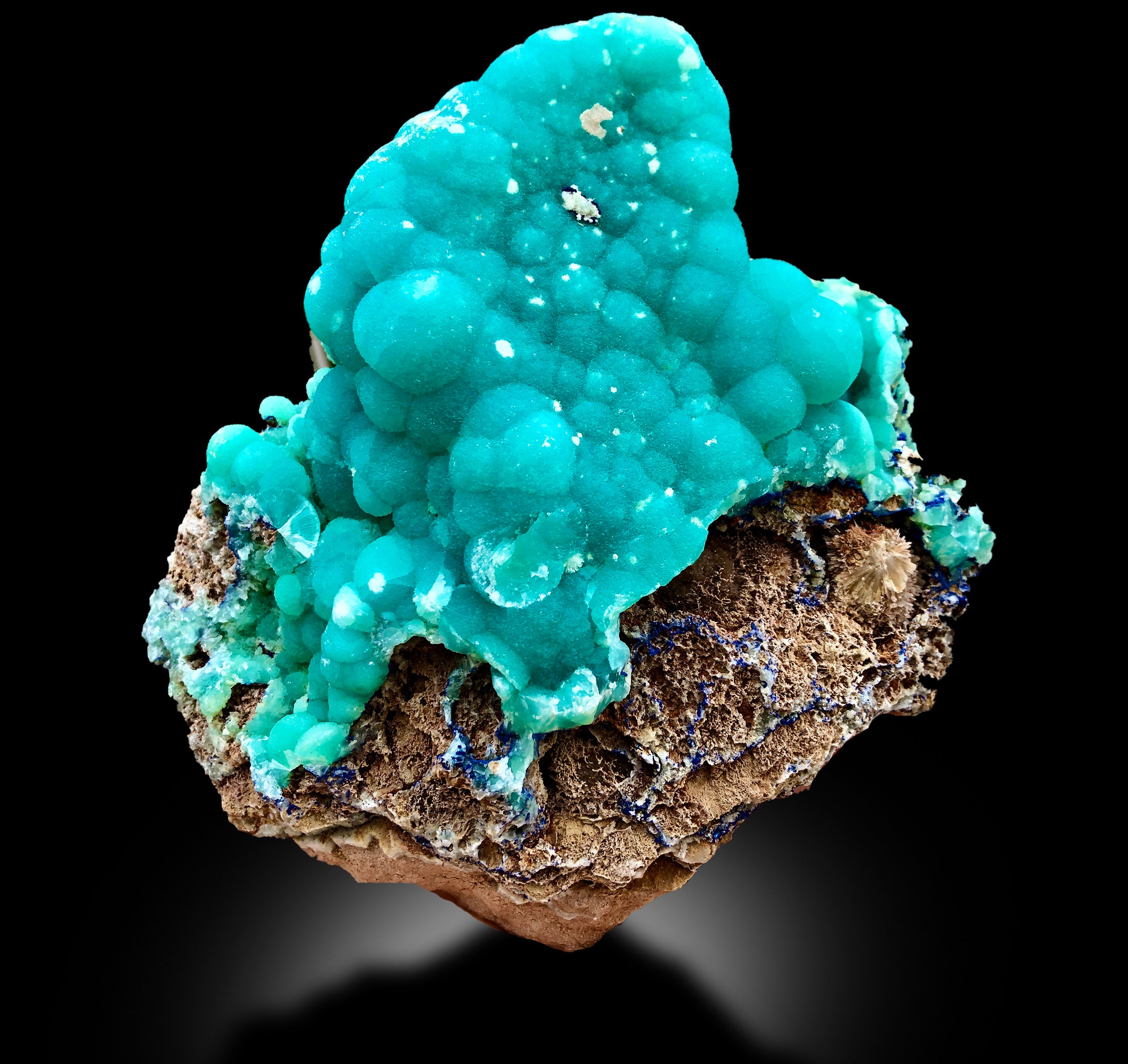 Hemimorphite With Azurite Specimen Afghanistan - Etsy